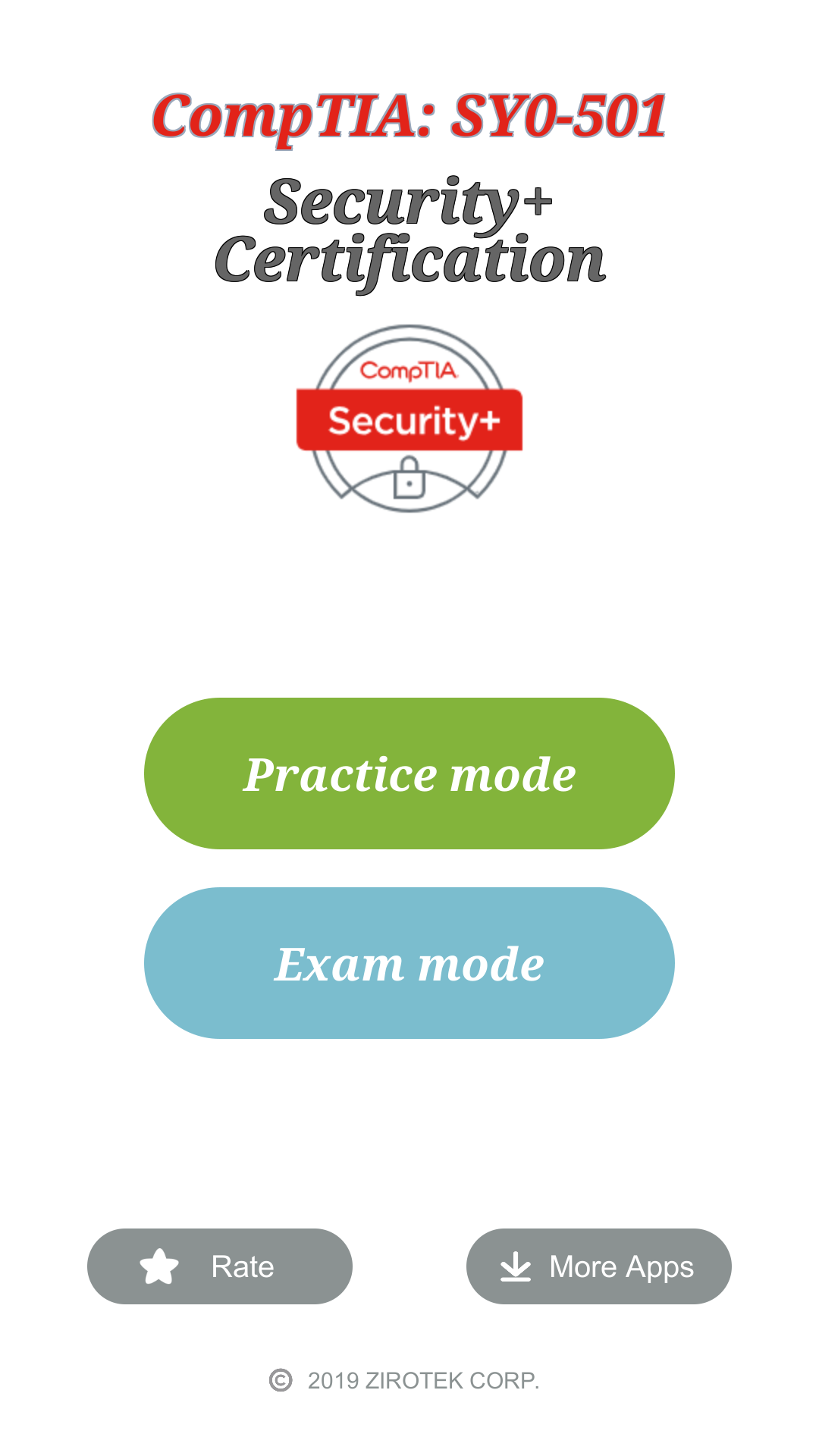 CompTIA Security+ Certification: SY0-501 Exam - App on Amazon Appstore