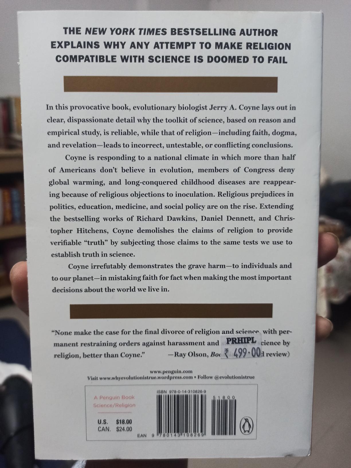 Buy Faith Versus Fact Book Online at Low Prices in India | Faith Versus ...