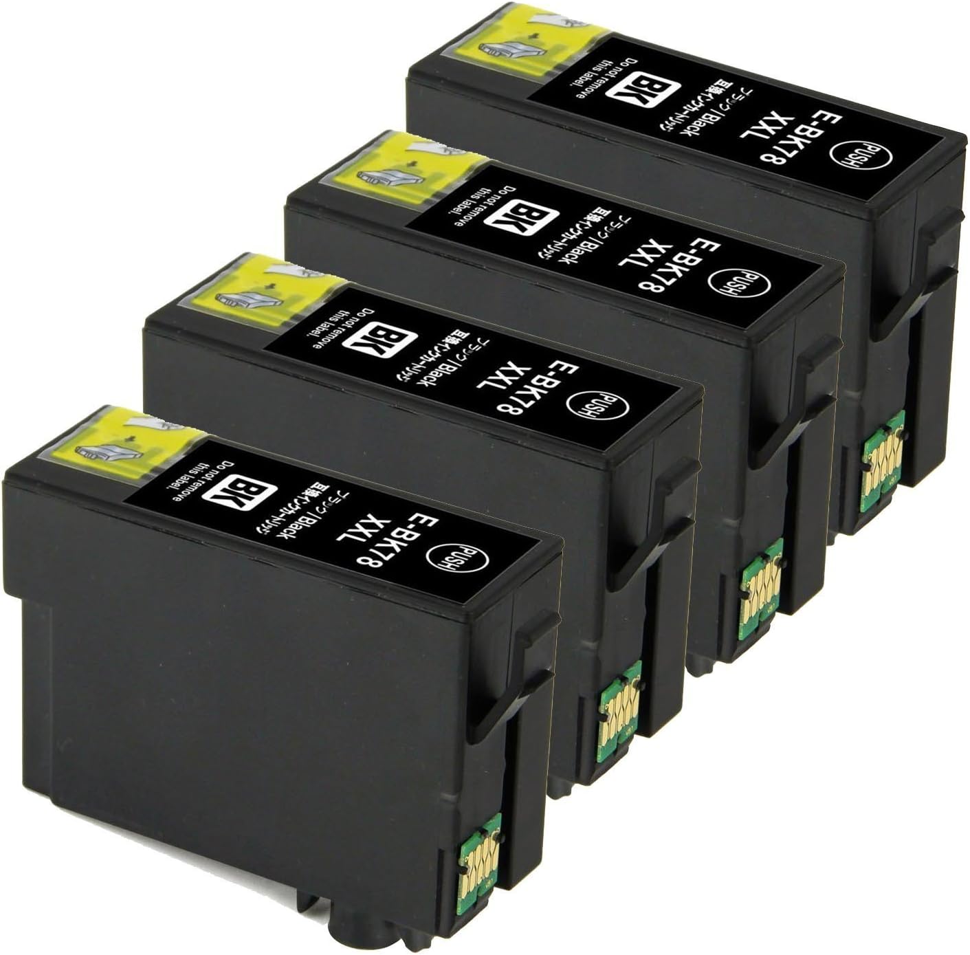 Amazon.co.jp: エプソン EPSON ICBK78 単品4個セット ブラック チップ付き 汎用・互換インクカートリッジ : パソコン・周辺機器