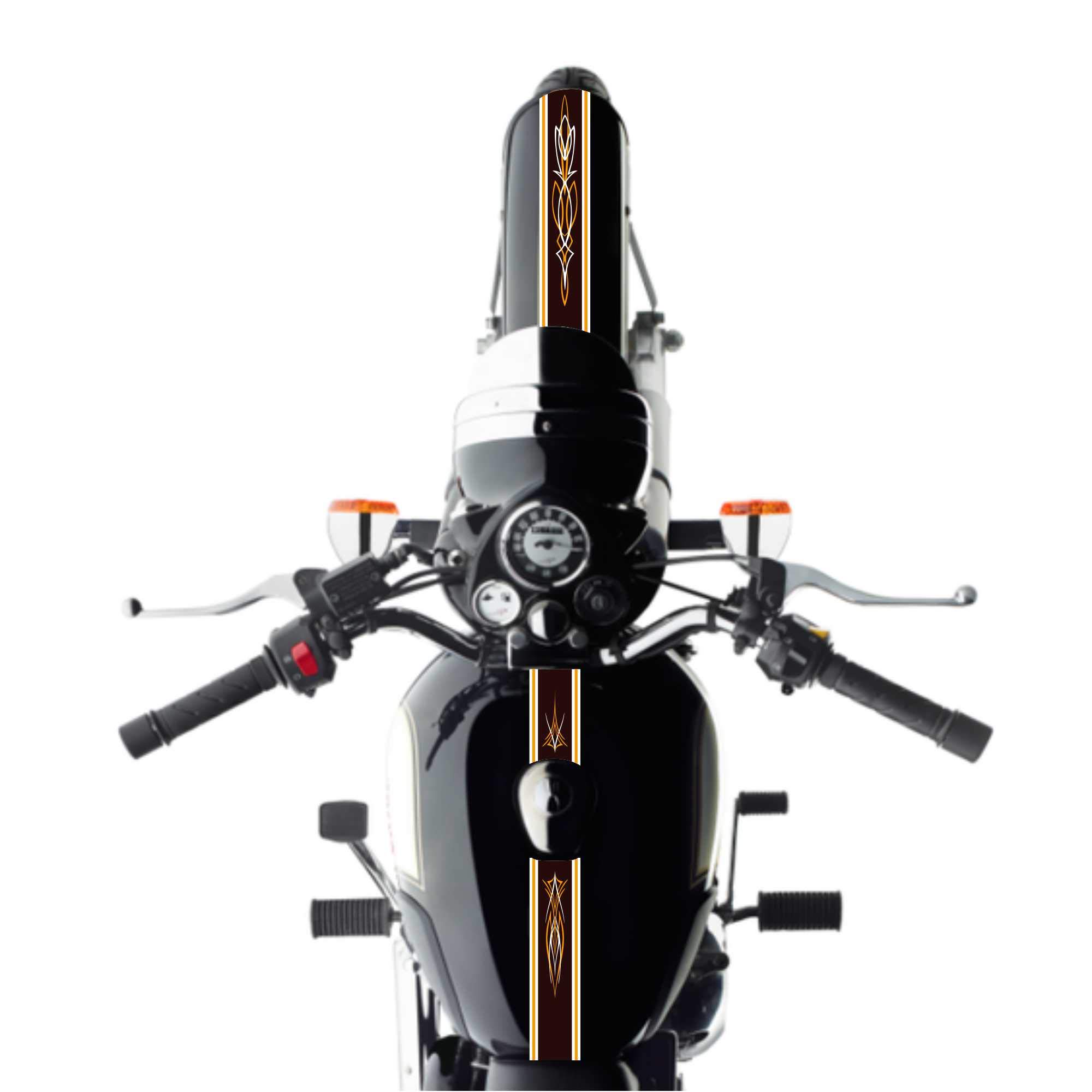 Piston Graphics Classic Edition Pinstripes Brown Kit for RE Bullet ...