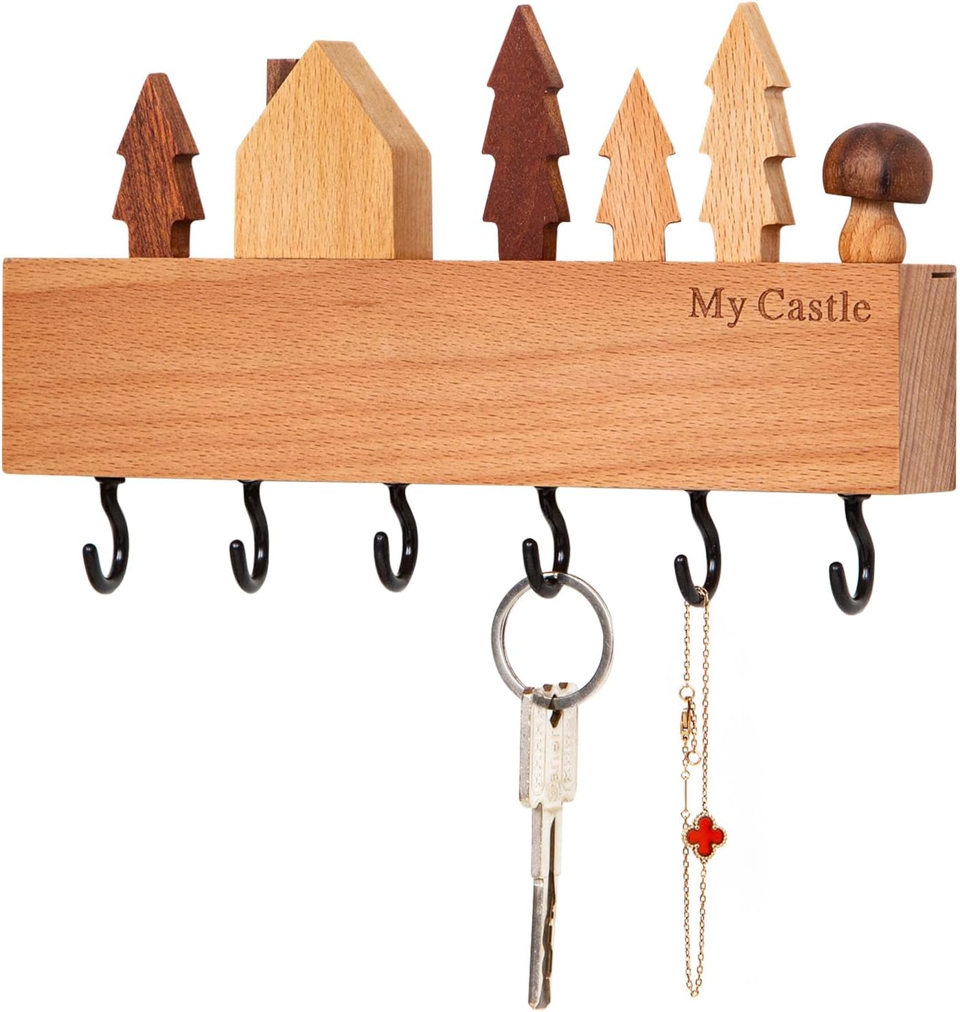 Amazon.com: ANTWAX Bat & Man Key Holder, Black Key Hooks Wall Mounted ...