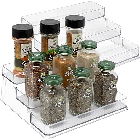 Amazon.com: Sorbus 3-Tier Plastic Spice Rack Organizer - Step Shelf ...