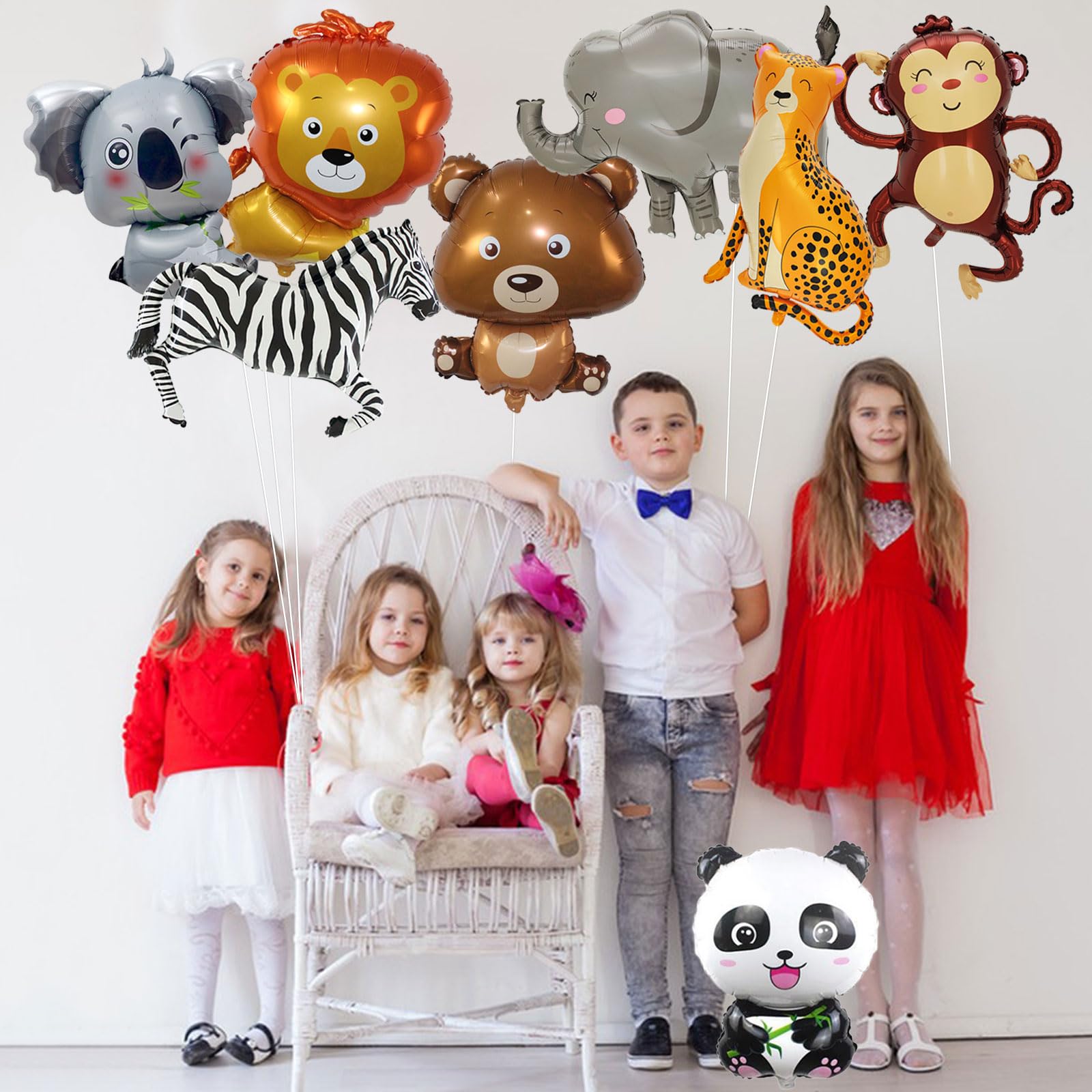 Snapklik.com : 8 Pcs Safari Animal Balloons Jungle Safari Birthday ...