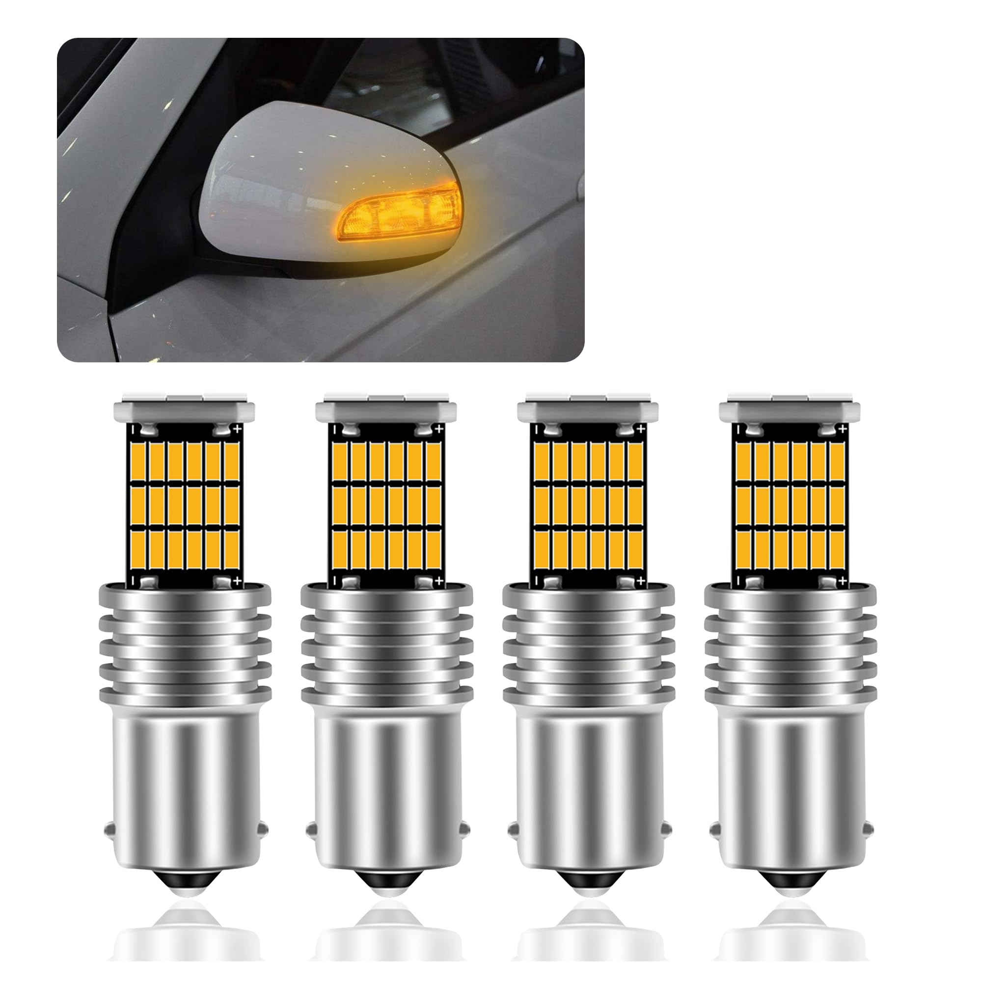 Amazon.com: IHOTDER 4PCS LED Turn Signal Bulb,Super Bright 1156 LED ...