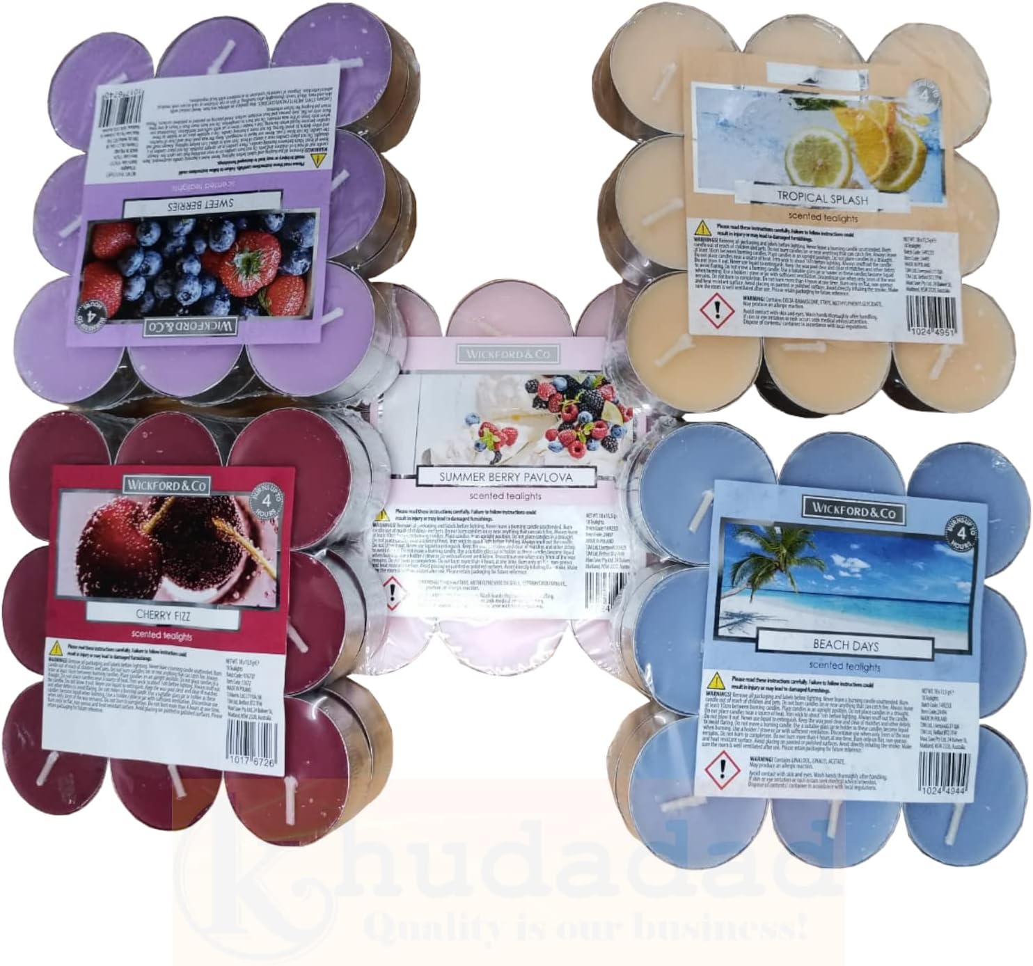 90pk Tea Lights | Scented Tea Light Candles | Tea Lights Scented ...