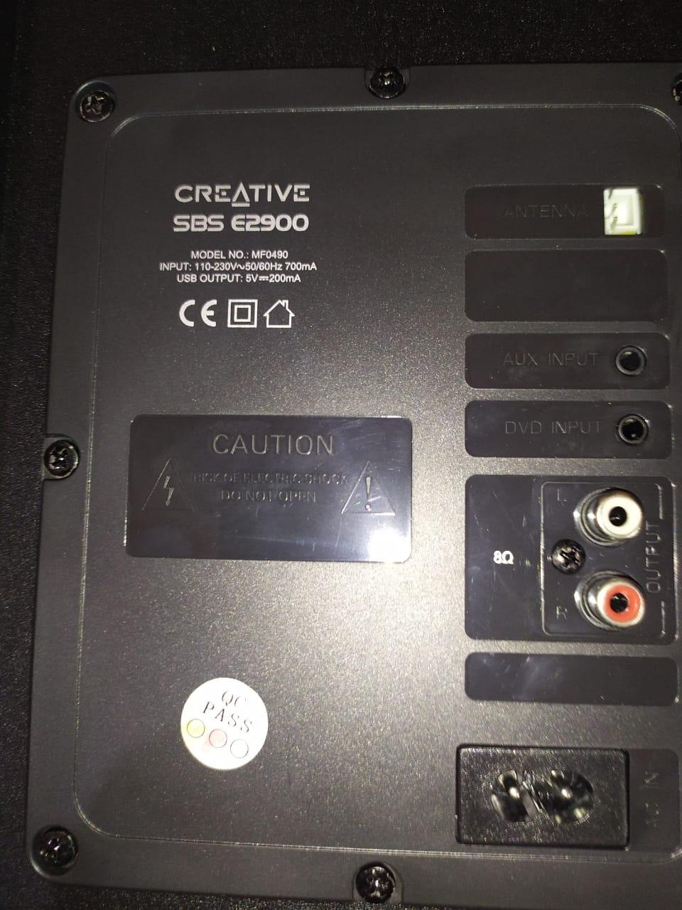 CREATIVE SBS E2900, 2.1 Channel 120W Peak, High-Performance Bluetooth 5.0 Speaker System with ...