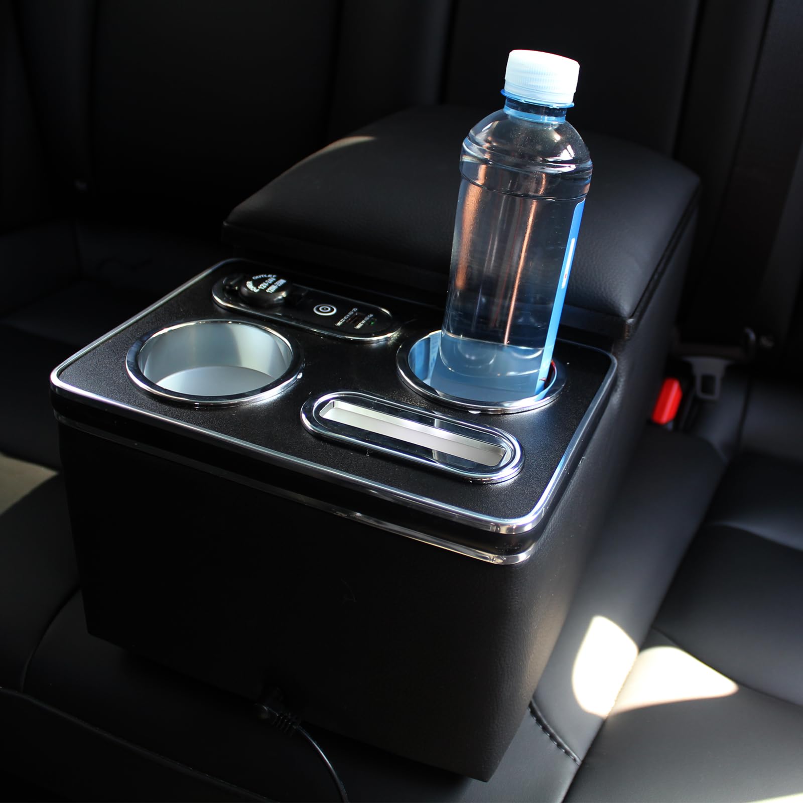 Car Center Console Rear Bench Seat Consoles Back Seat Organizer with ...