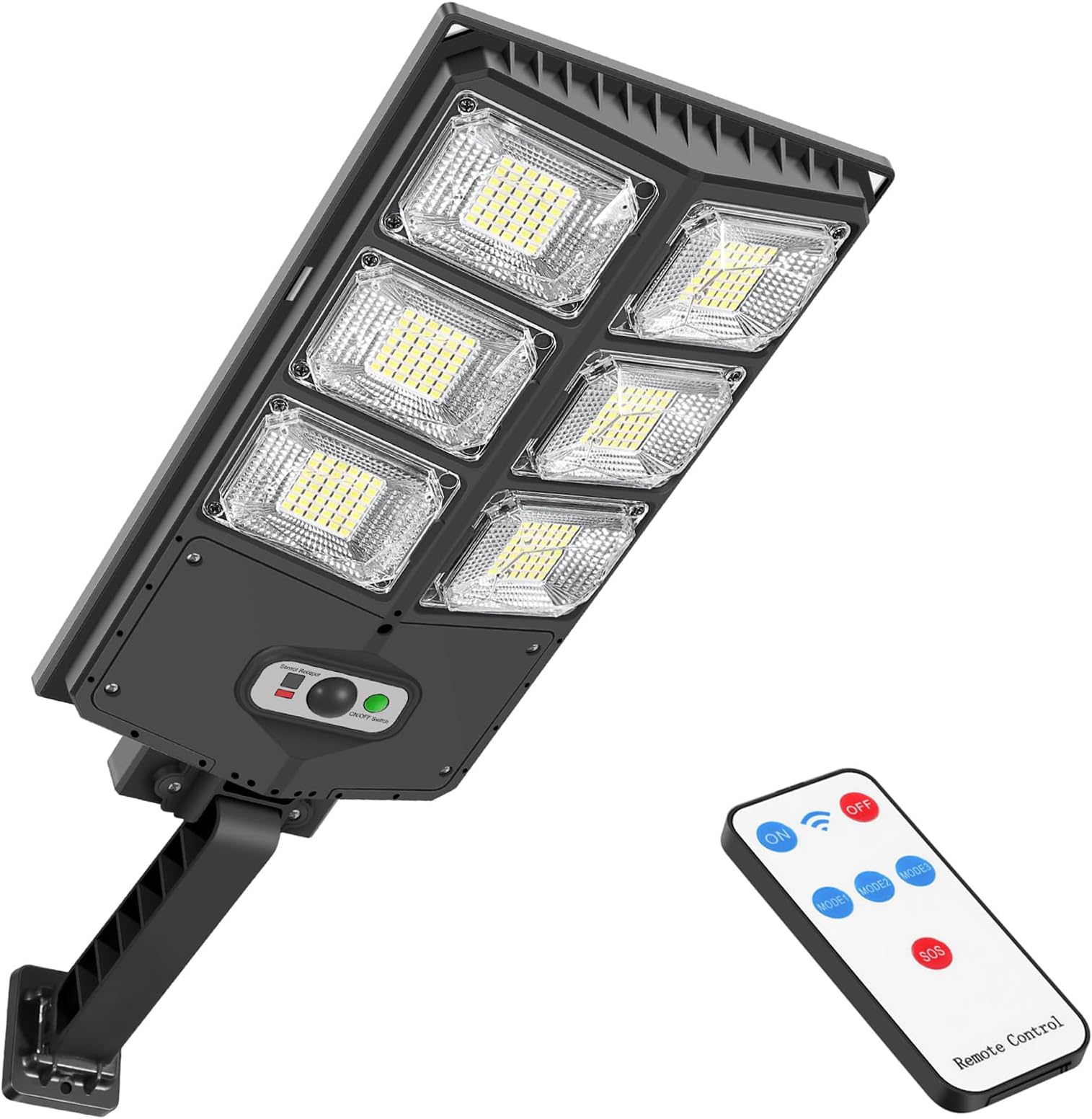 HOLITIN 120 COB LED Solar Street Light Remote Control Outdoor Motion ...