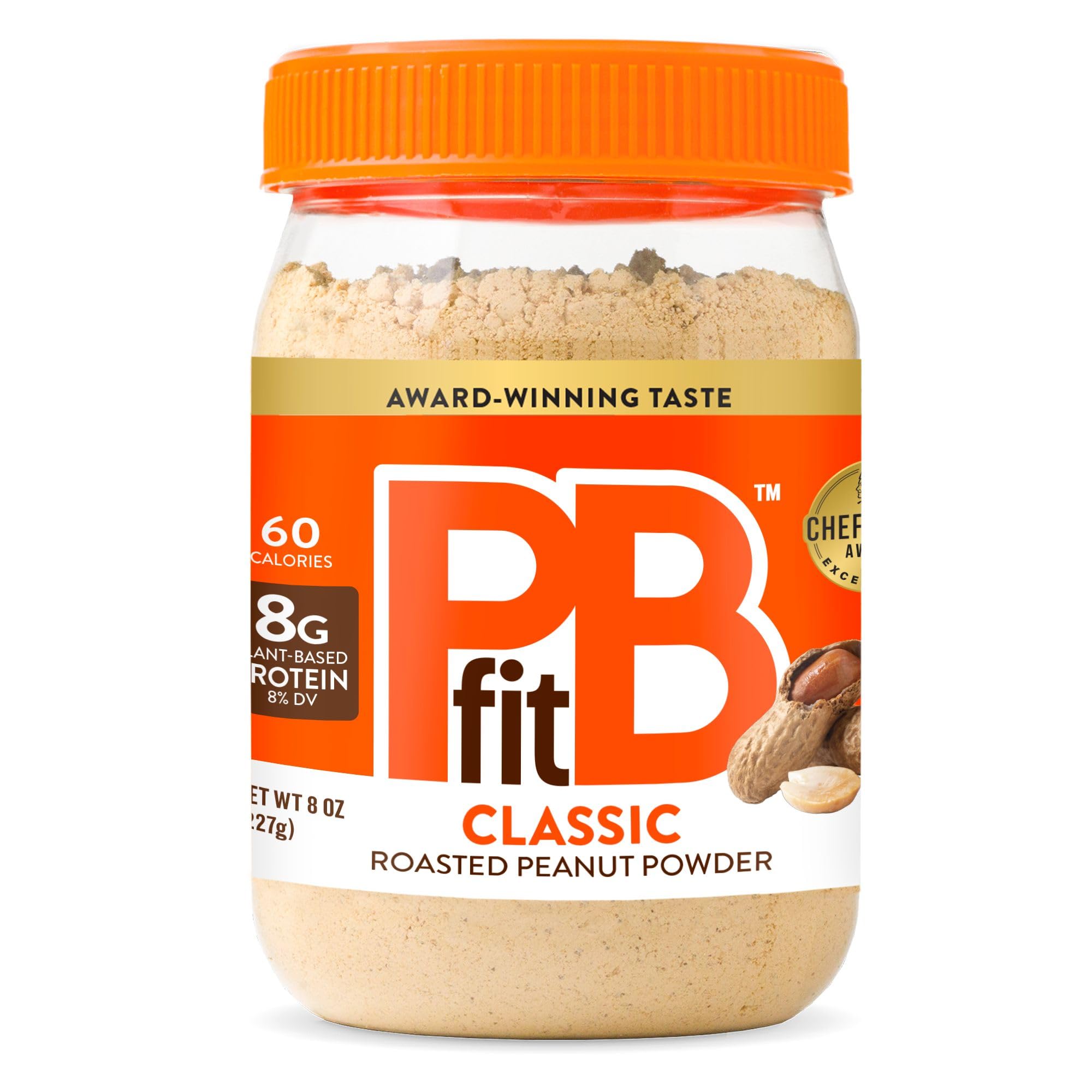 Amazon.com : PBfit 8 Ounce Classic Peanut Butter Powder, Powdered ...