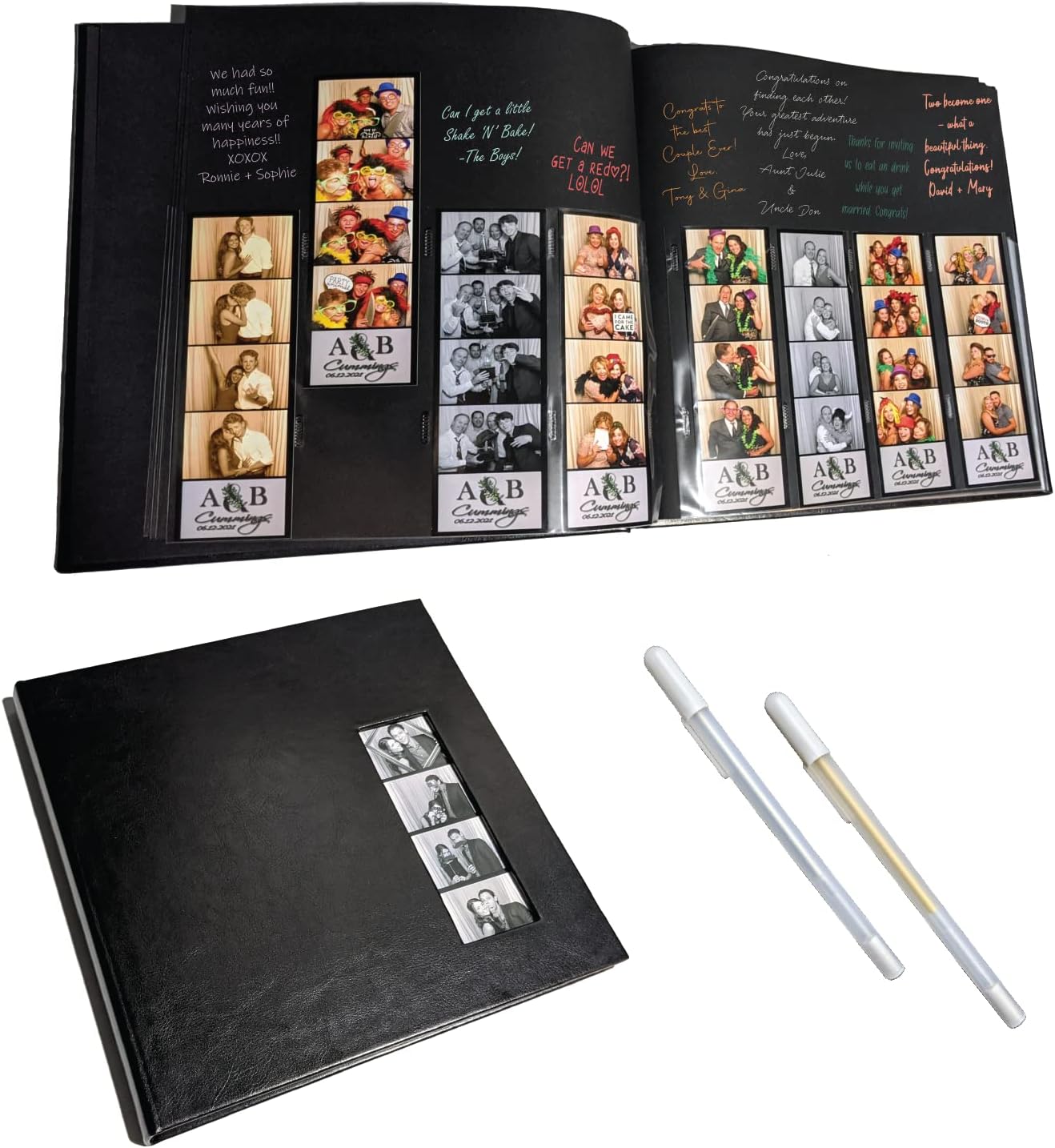 Amazon.com: Photo Booth Photo Album - For Wedding or Party- Holds 120 ...