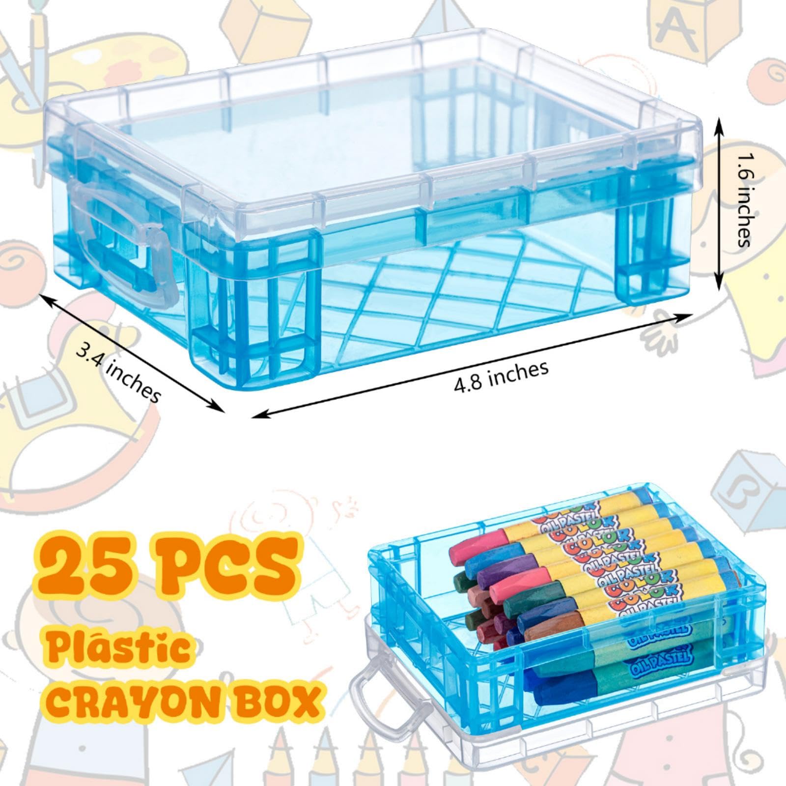 Snapklik.com : Suzile 25 Pcs Plastic Crayon Boxes