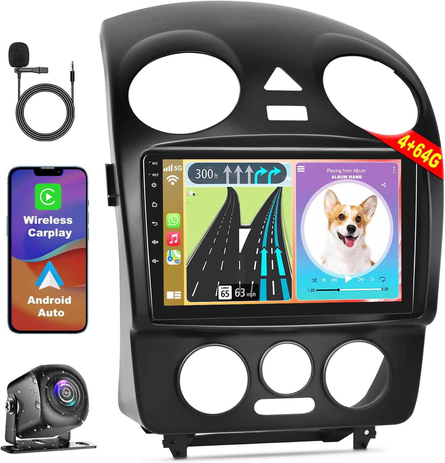 Amazon.com: [2GB+64GB] Car Radio for Volkswagen VW Beetle 2004-2010, 9 ...