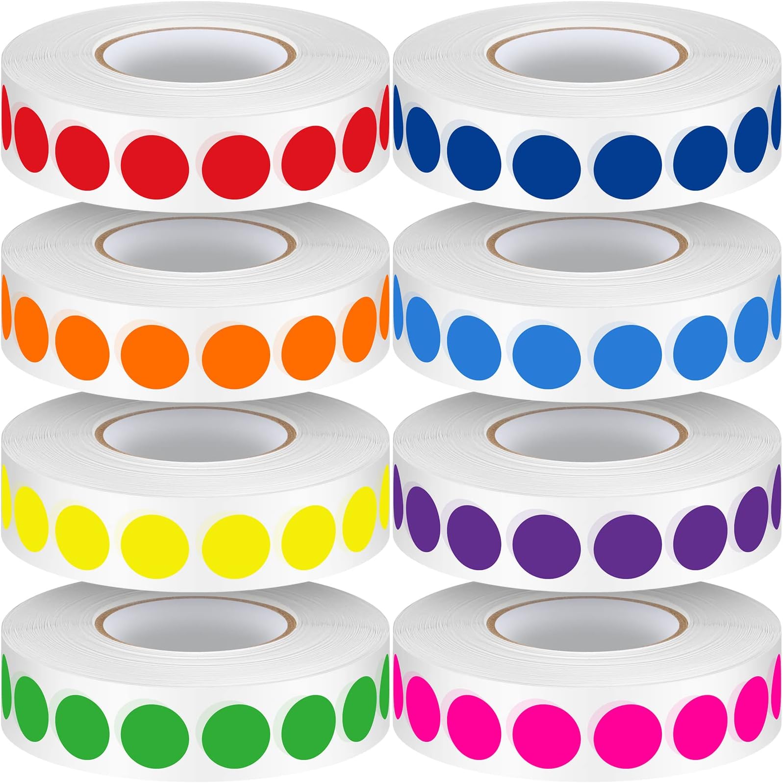 Amazon.com : 16000 Pieces 1/2 Inch Round Color Coding Labels Roll Dot ...