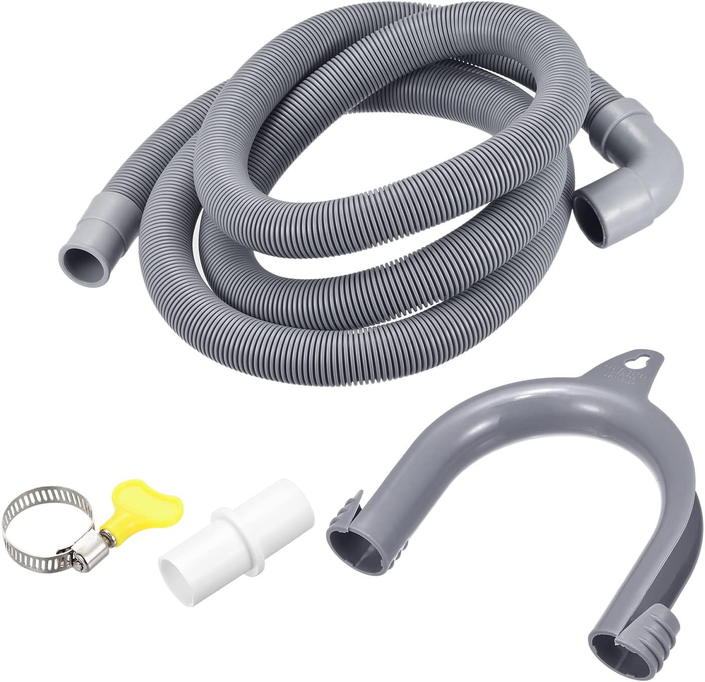 PATIKIL Washing Machine Drain Hose Extension Kits 9.84feet Gray for ...