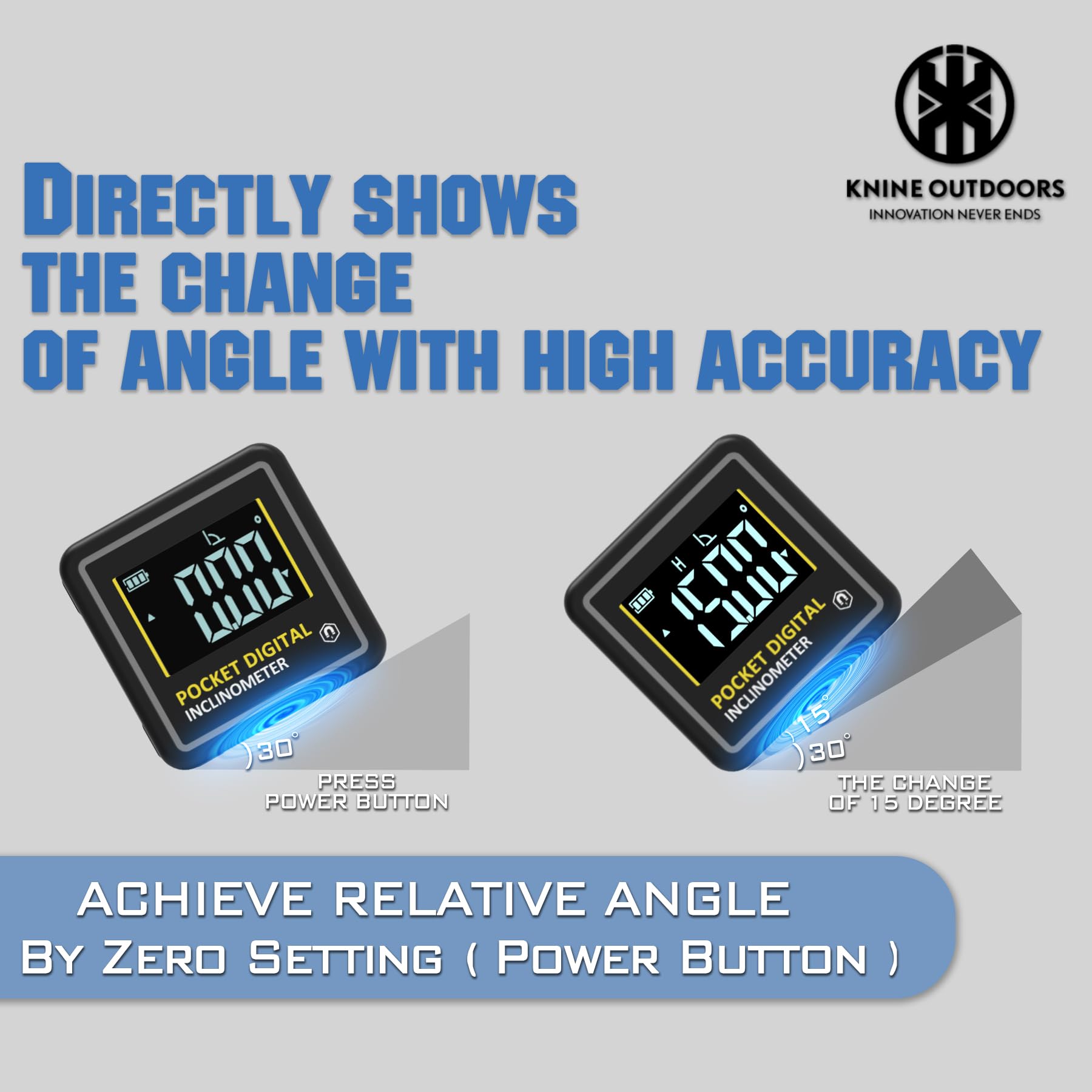 Magnetic Cubes HongMinWen Digital Angle Finder With Electronic Laser, 4 ...