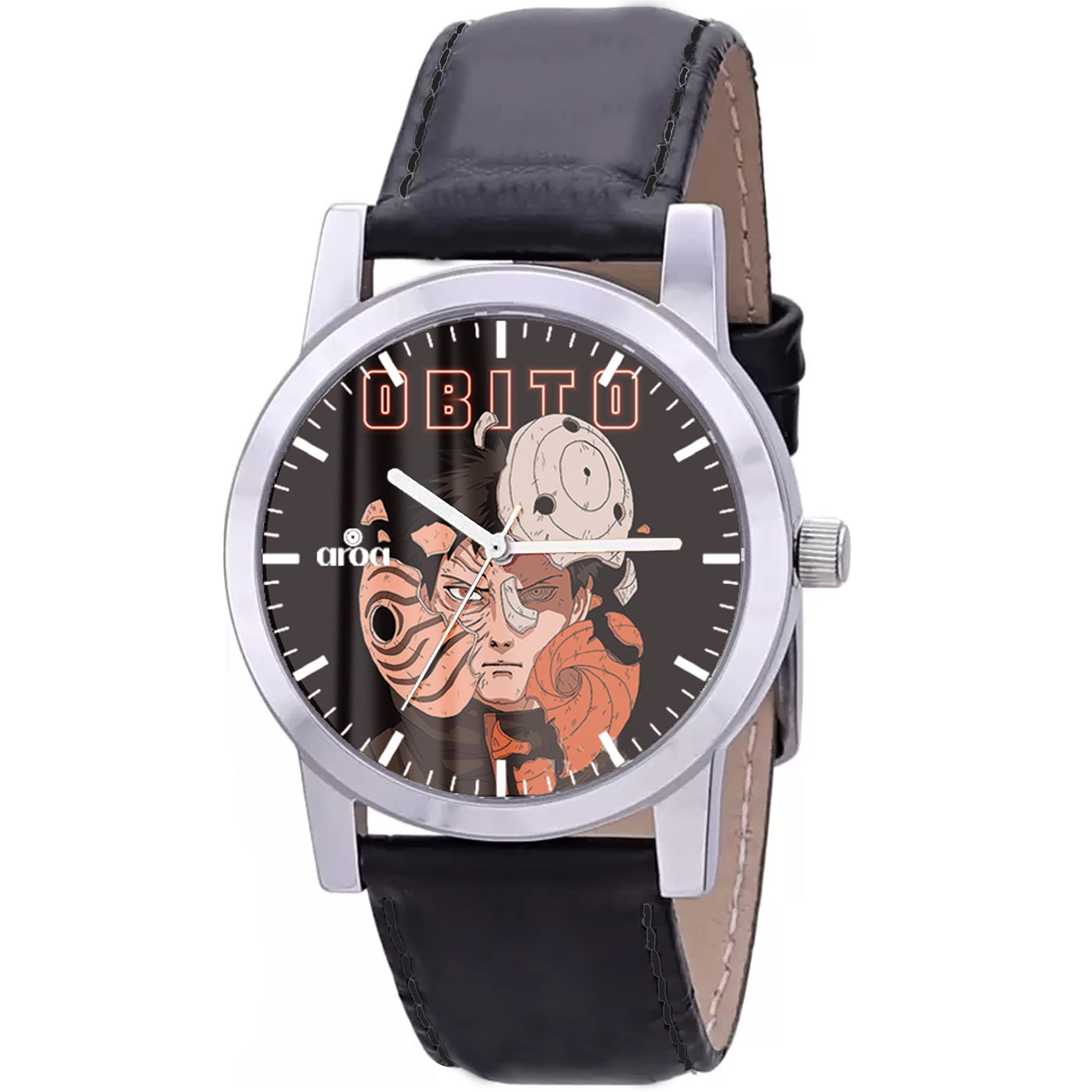 Buy AROA Watch New Watch for Obito Uchiha Break Anime Model : 083 Steel ...