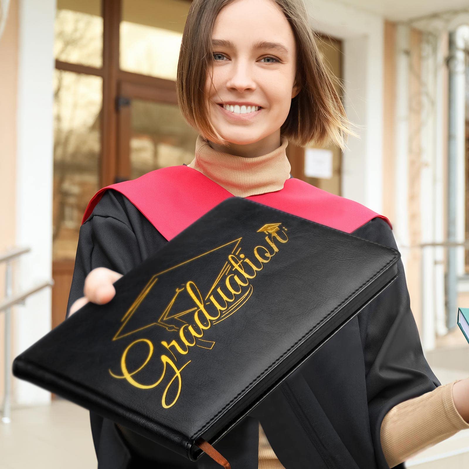 Snapklik.com : Frienda 2026 Graduation Guest Book Leather Guest Sign In ...