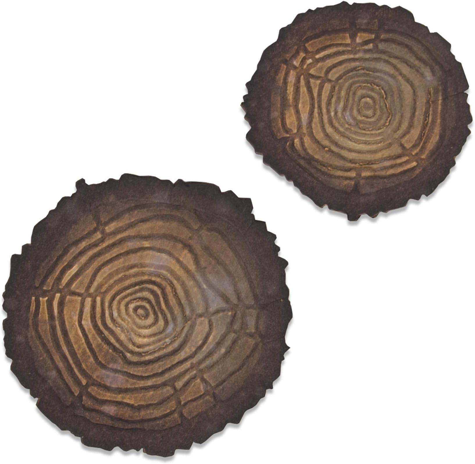 Amazon.com: Sizzix 3-D Texture Fades Folder Tree Rings by Tim Holtz ...