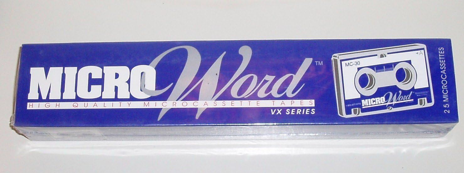 Amazon.com: Micro Word MC-30 Microcassette Tapes 25 Pack : Electronics