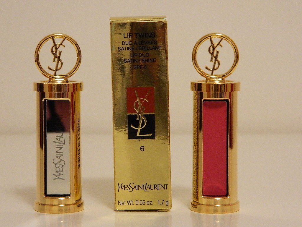 Amazon.com : YSL Lip Twins Lip Duo Satin/ Shine Lipstick (SPF8) - 6 ...