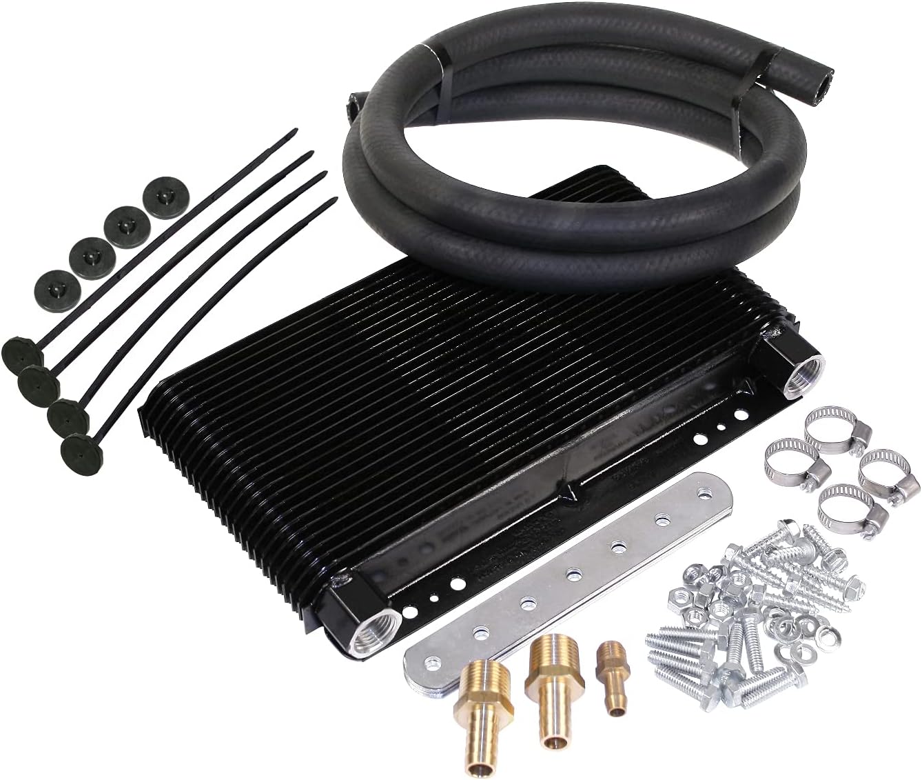 Amazon.com: Universal Transmission Fluid Cooler Kit, 24 Plate : Automotive
