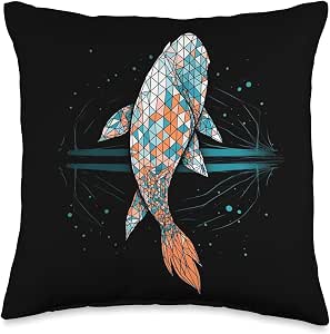 Amazon.com: Koi Fish Carp Geometrical Polygon Shapes Geometric Koi Fish ...
