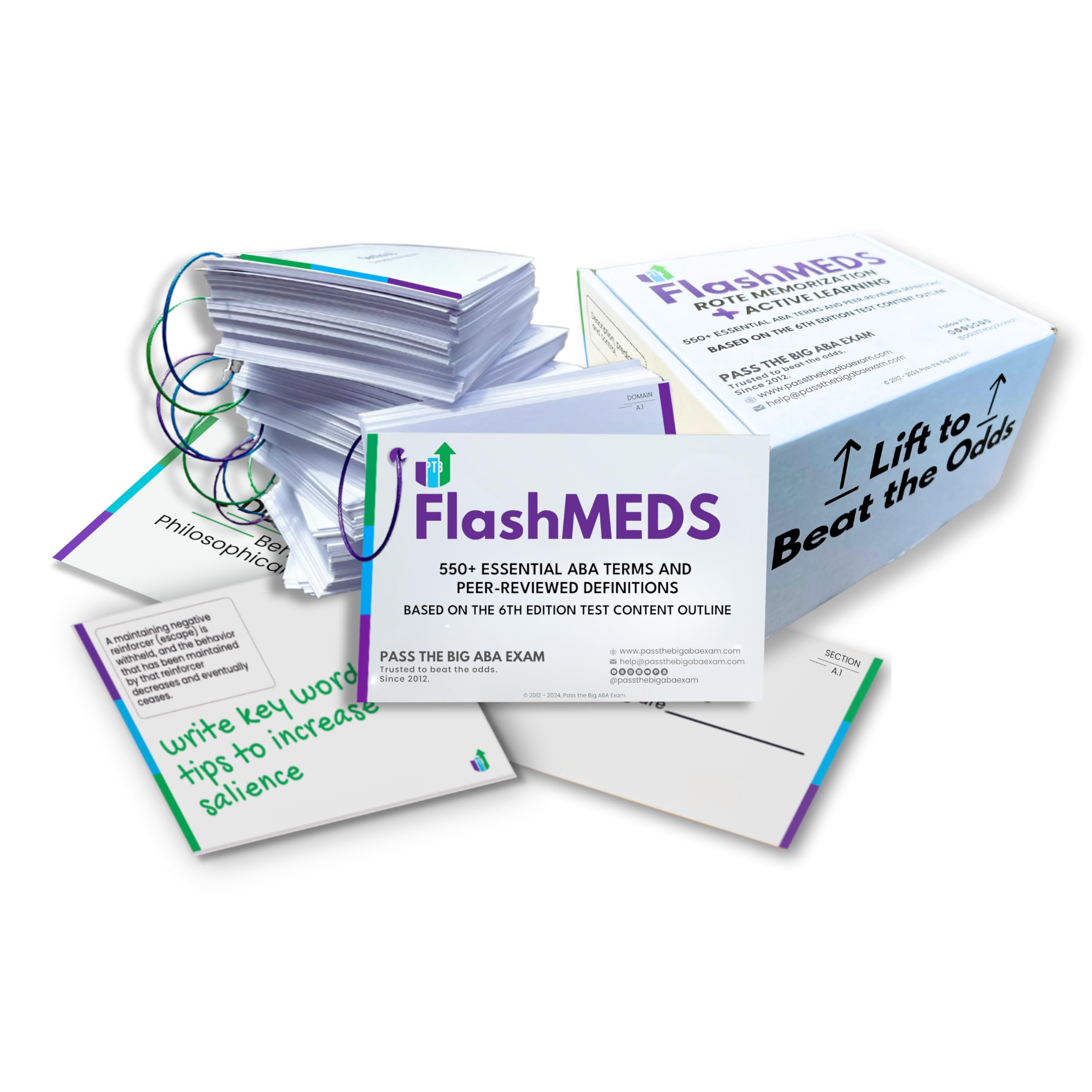 Amazon.com: Pass the Big ABA Exam PTB 6th Edition FlashMEDS Set of 550 ...