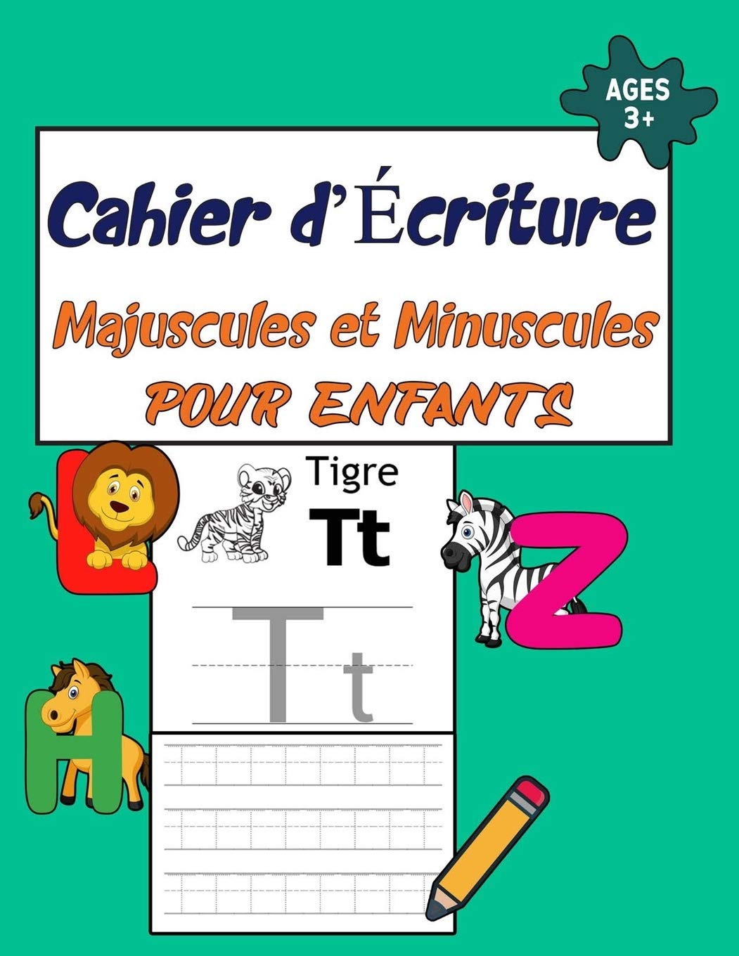 Cahier Decriture Majuscules Et Minuscules Pour Enfants Maternelles Et ...