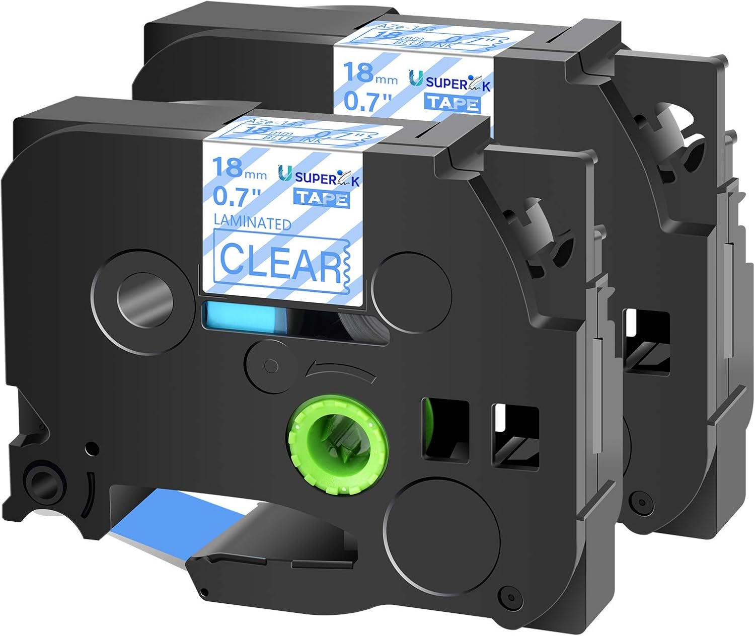 Amazon.com: USUPERINK 2PK Compatible for Brother P-Touch Label Maker Tape TZe-143 TZ-143 TZe143 ...