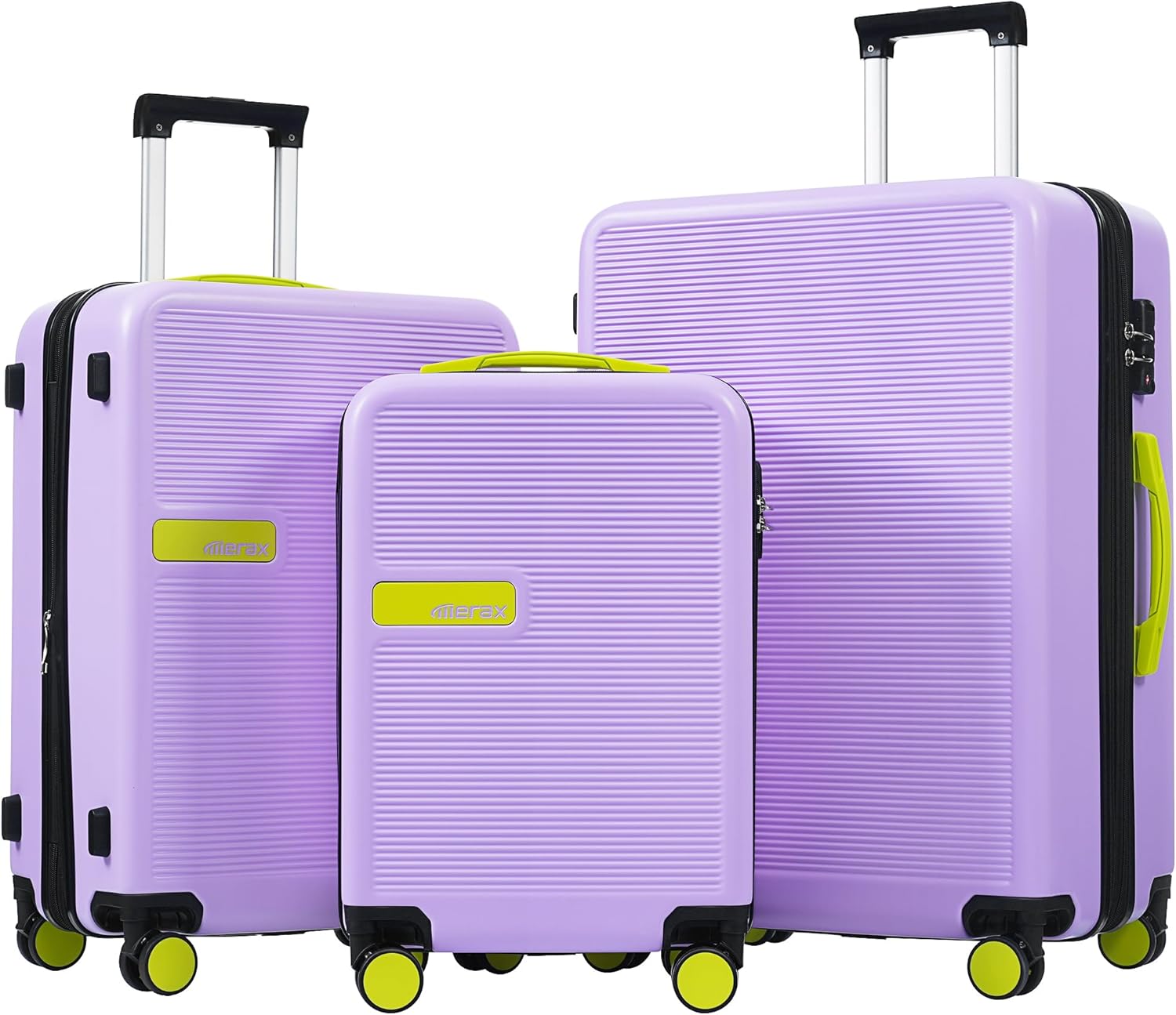 Amazon.com | Merax Luggage sets of 3 Piece 20 24 28 IN Carry on ...
