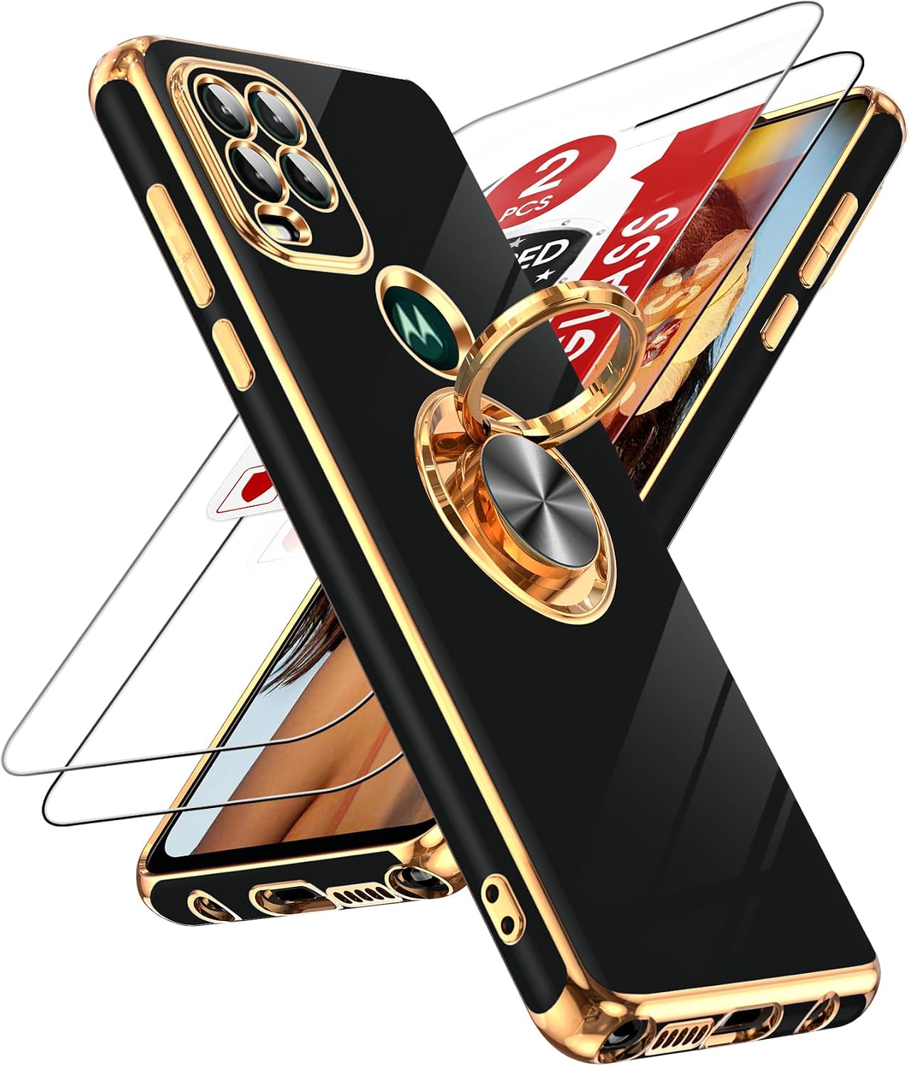 Amazon.com: LeYi for Moto G Stylus 5G 2021 Case: with Tempered Glass ...