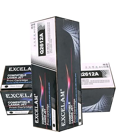 Excelam Black Tonner Cartridge Model Number Q2612 A Single Cartridge ...