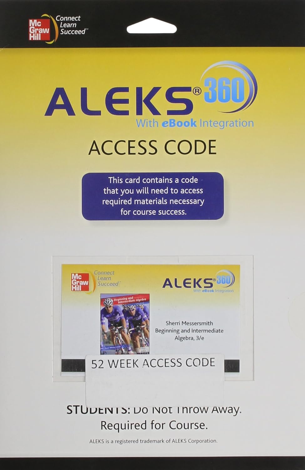 ALEKS 360 Access Card 52 Weeks for Beginning and Intermediate Algebra ...