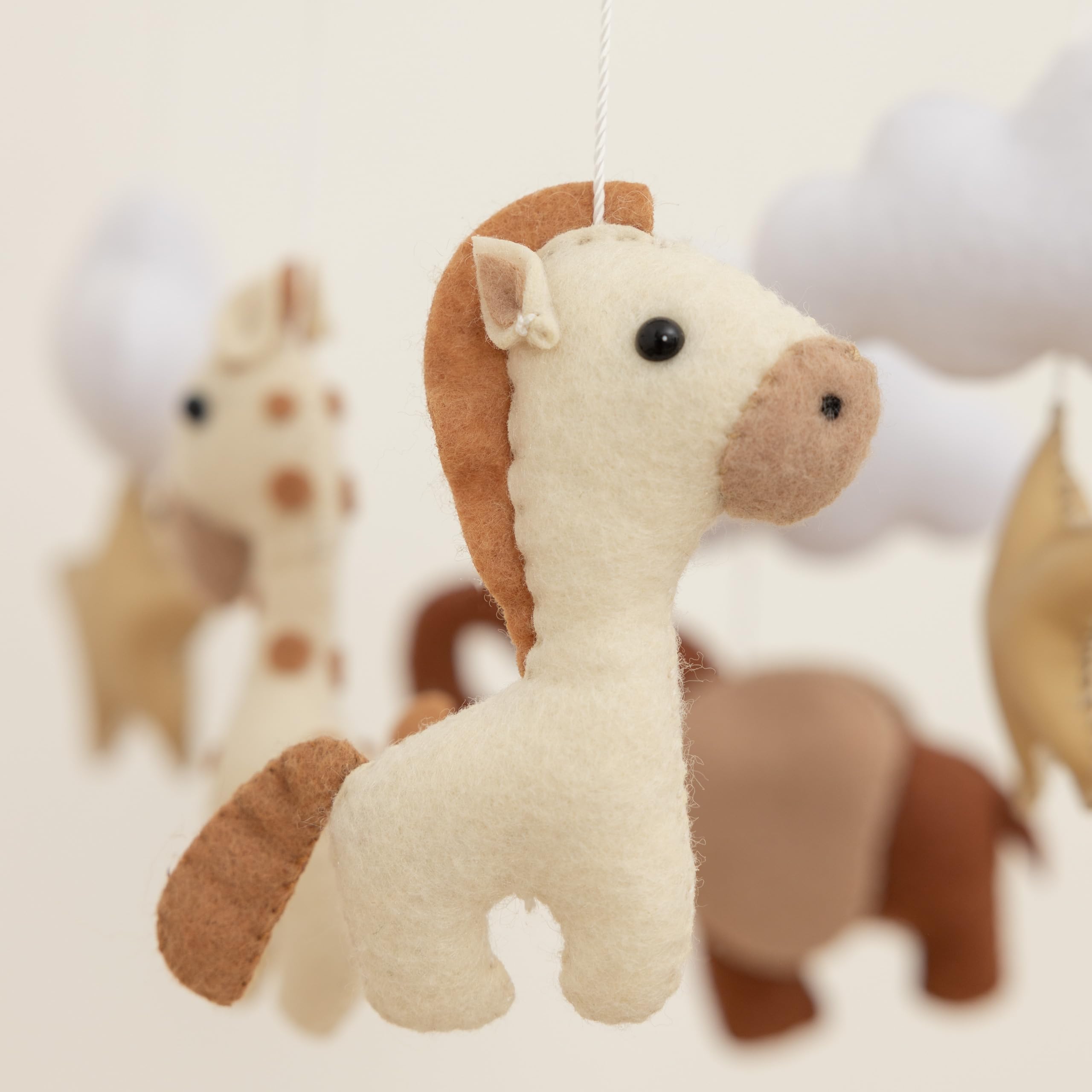 Baby Mobile for Crib - Modern Boho Baby Mobiles for Bassinet - Felt ...