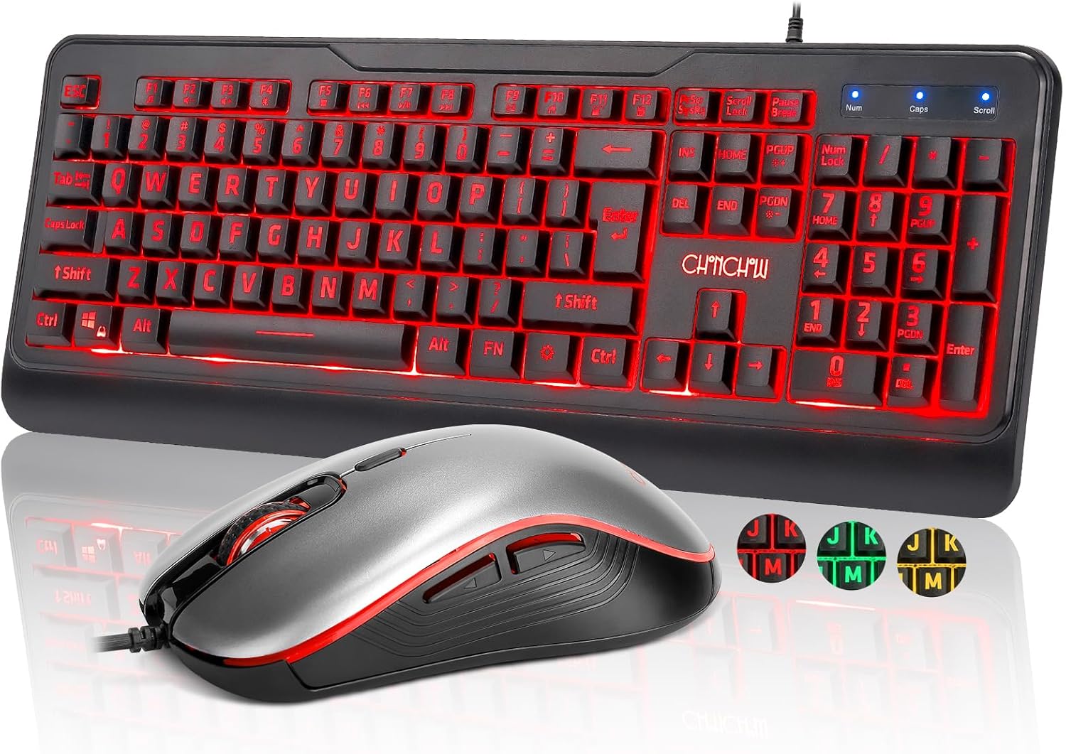 Amazon.com: CHONCHOW Gaming Wireless Keyboard and Mouse Combo (G311 2 ...