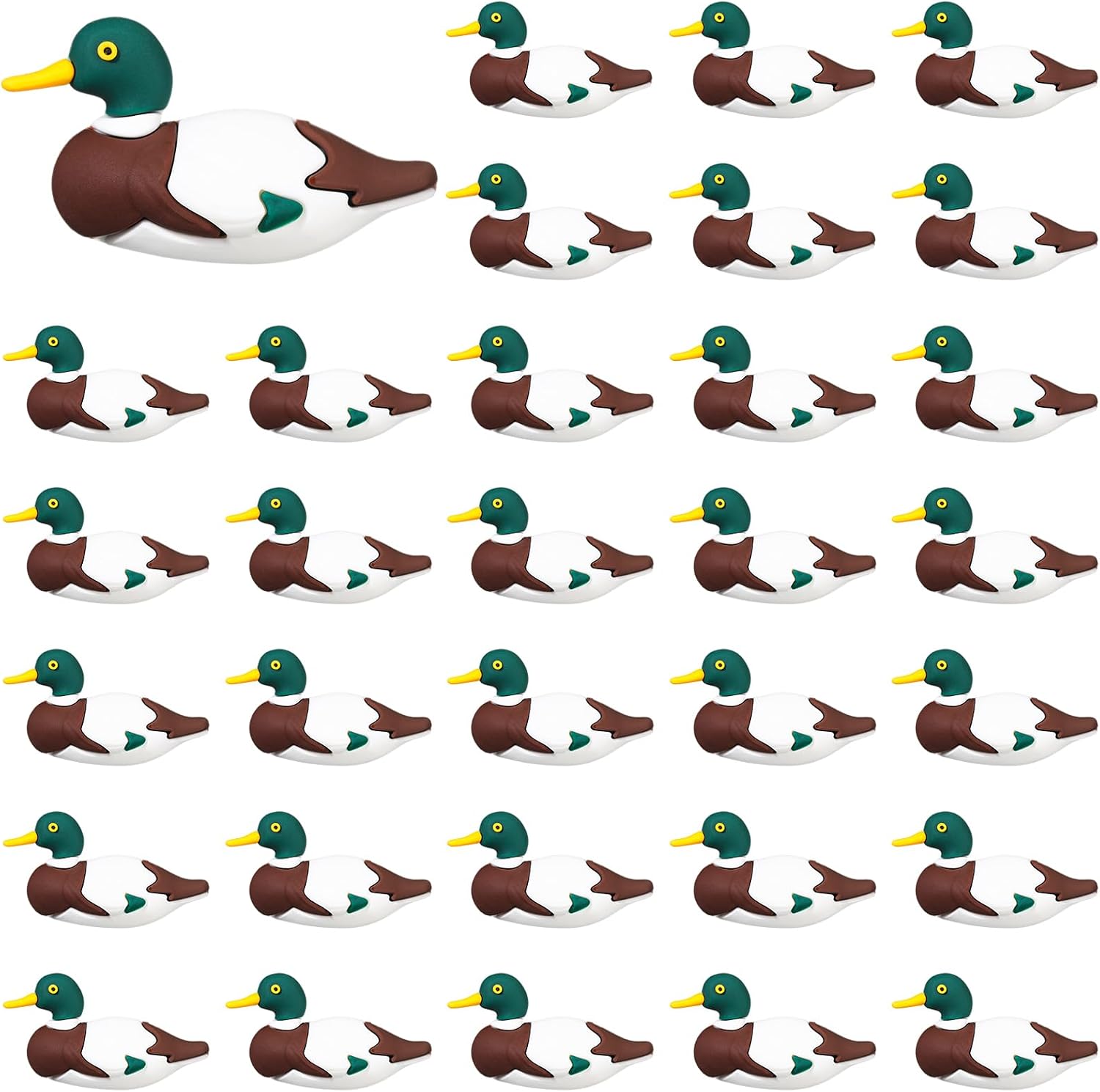 Amazon.com: Halloscume 50 Pcs Mini Rubber Mallard Ducks Tiny Ducks ...