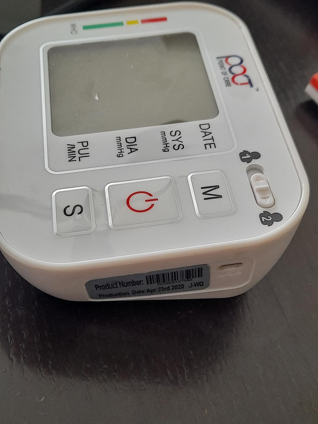 POC Lifeline Point of Care Arm Blood Pressure Monitoring Machine, White ...