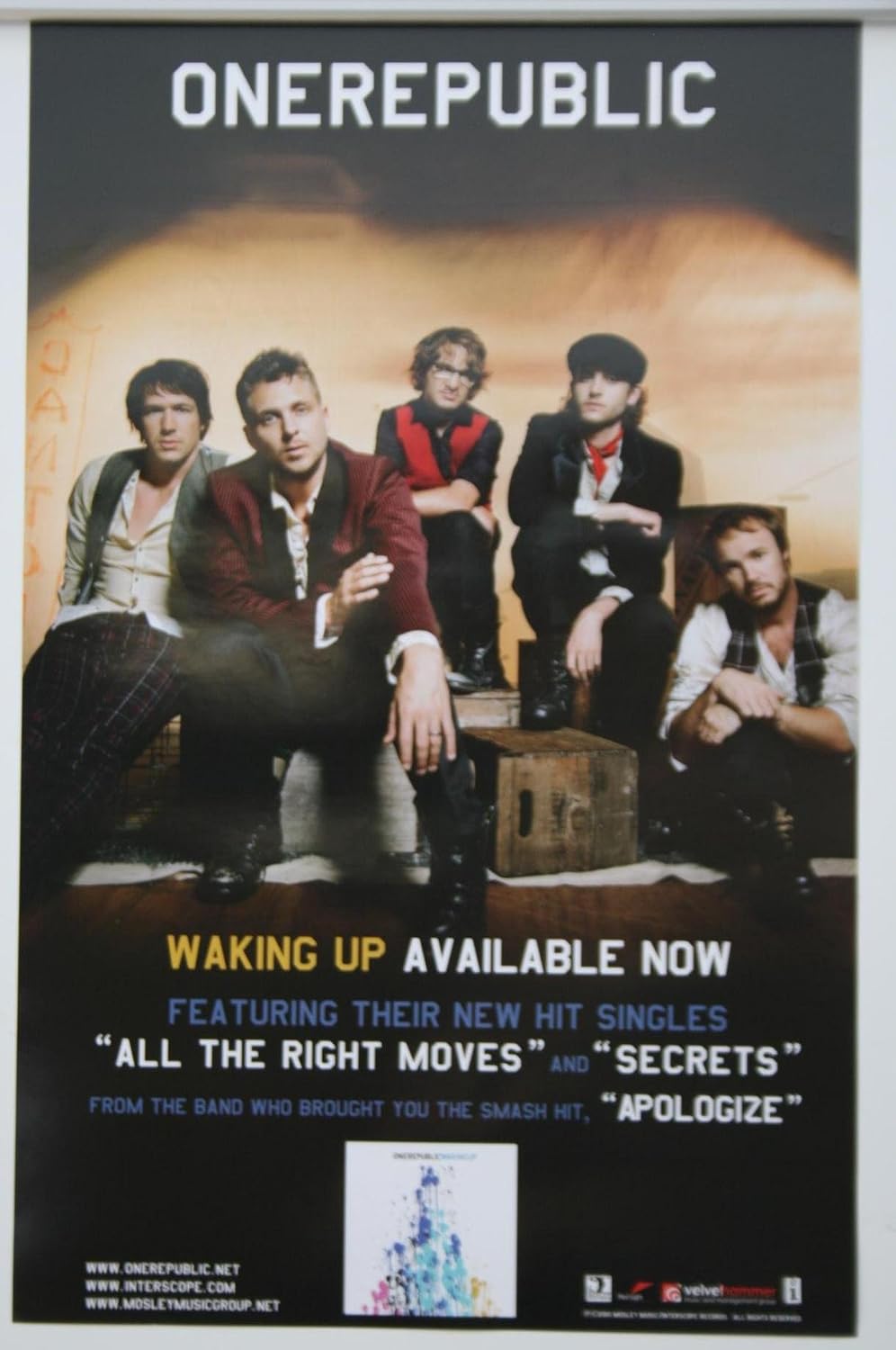 Amazon.com: ONEREPUBLIC Waking Up 22 x 14 Poster : Everything Else