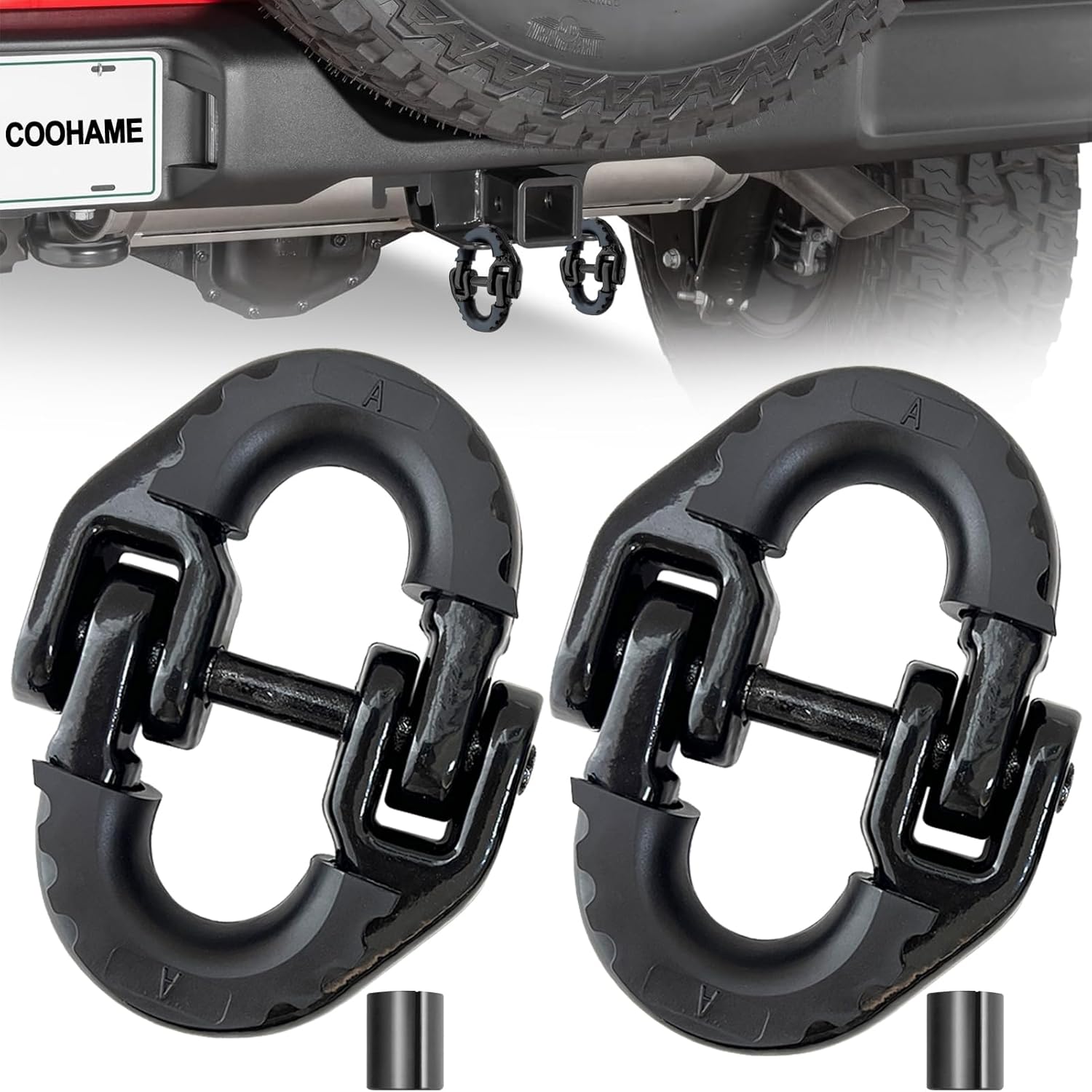 Amazon.com: 2 Pack 1/2“ Safety Chain Connector Link,Tow Hitch ...