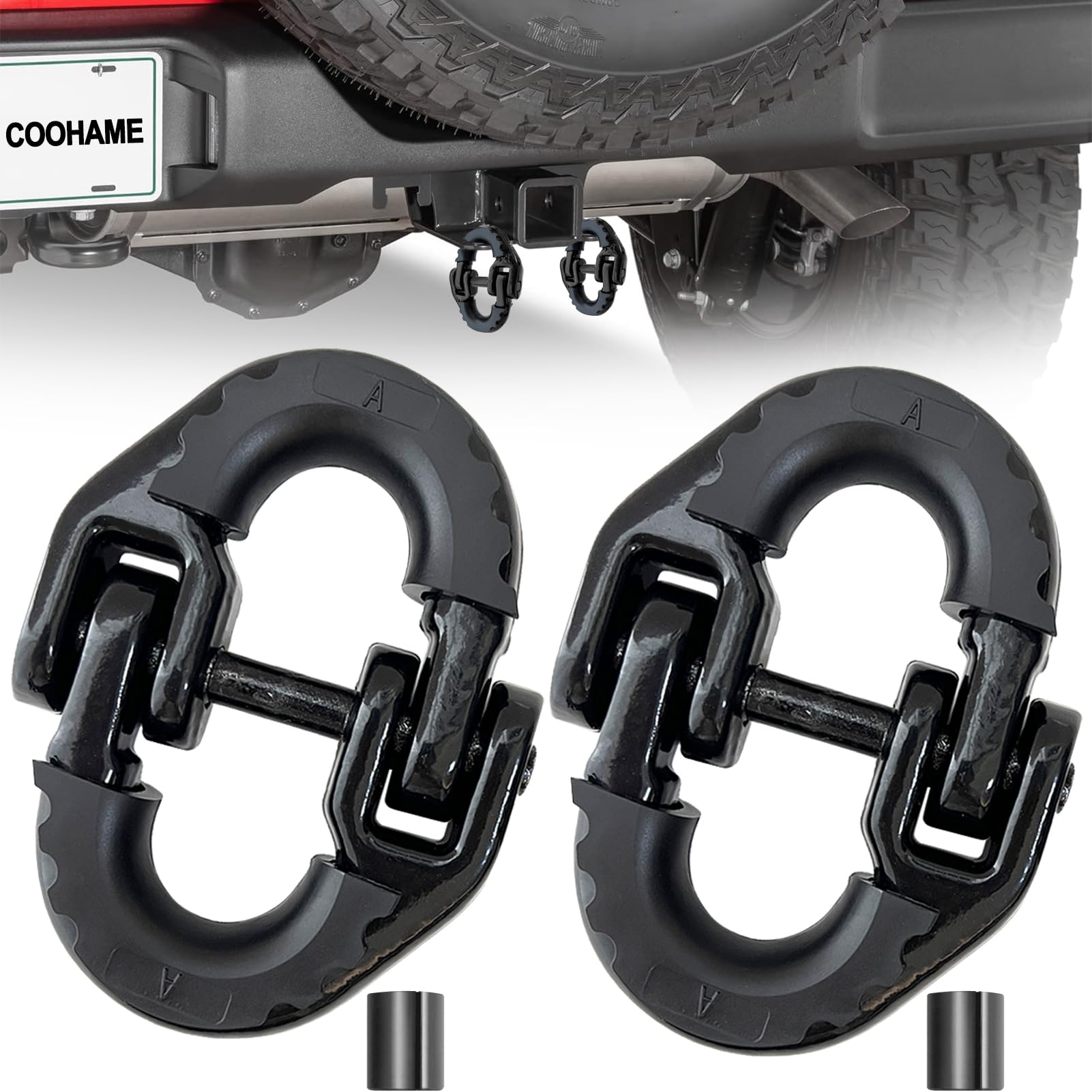 Amazon.com: 2 Pack 1/2“ Safety Chain Connector Link,Tow Hitch ...