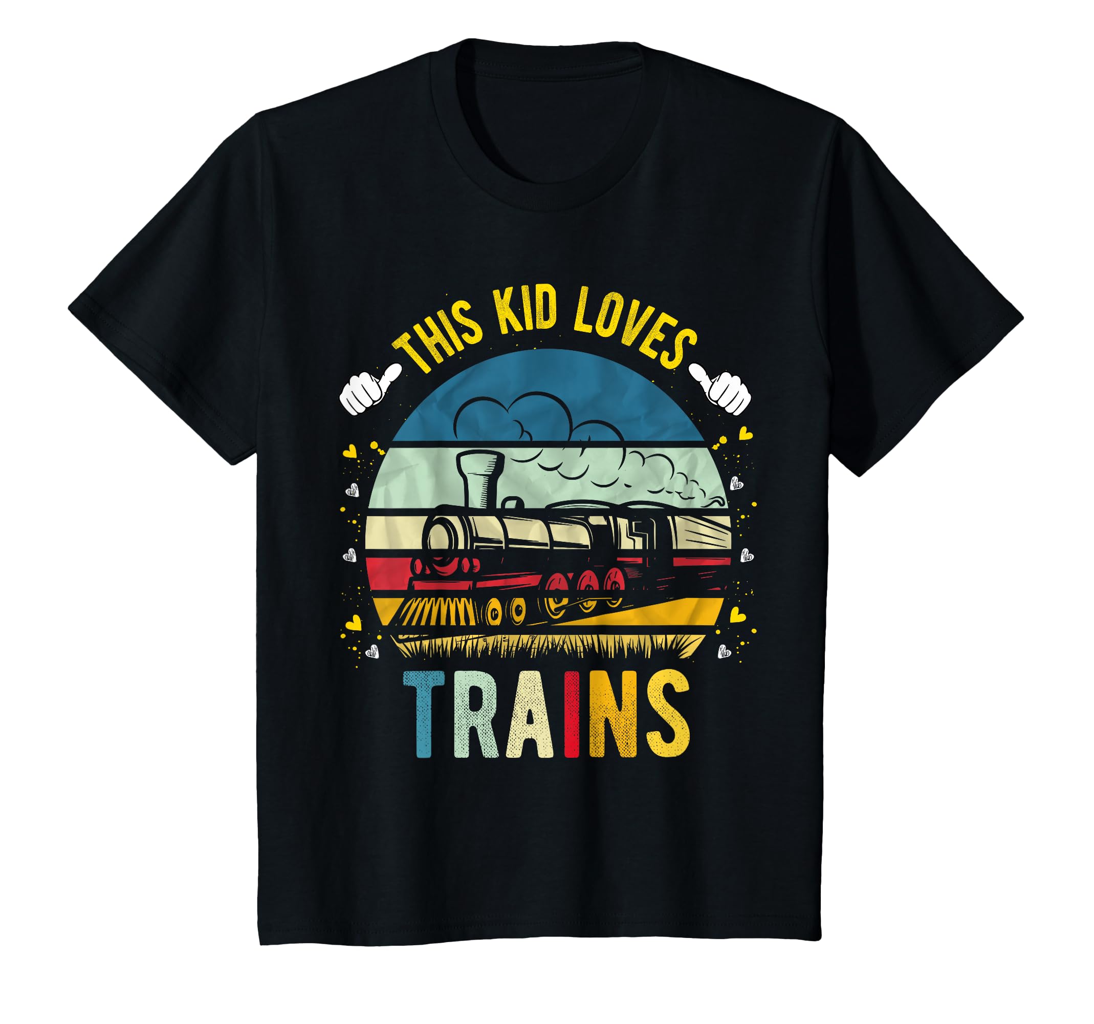 Amazon.com: This Kid Loves Trains Boys and Girls Train T-Shirt ...