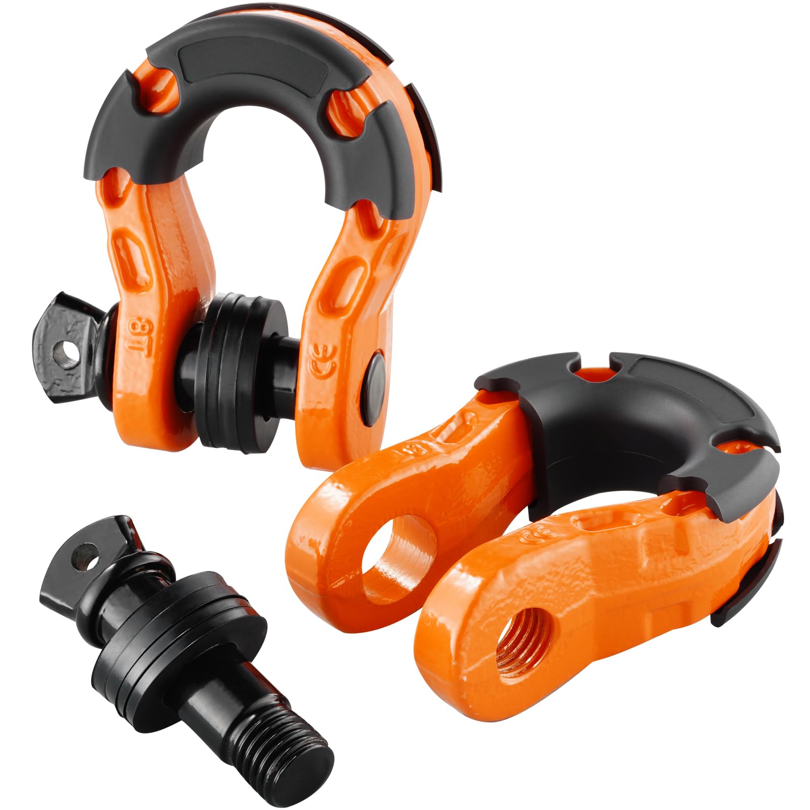 Amazon.com: VEVOR 3/4" D-Ring Shackle, 2 PCS Heavy Duty Alloy Steel ...
