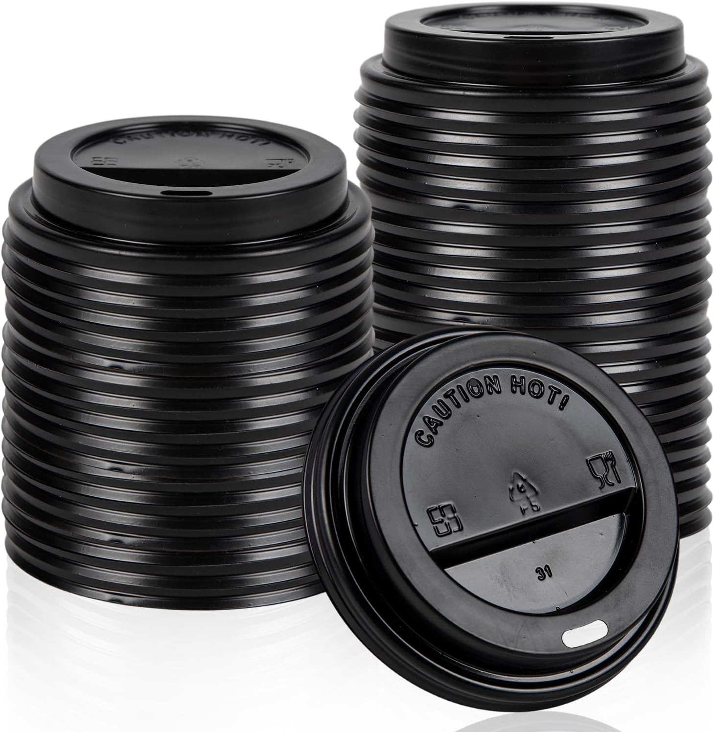 Amazon.com: zandfelo 100 Count Coffee Cup Lids, 90 mm Dome Lids for ...