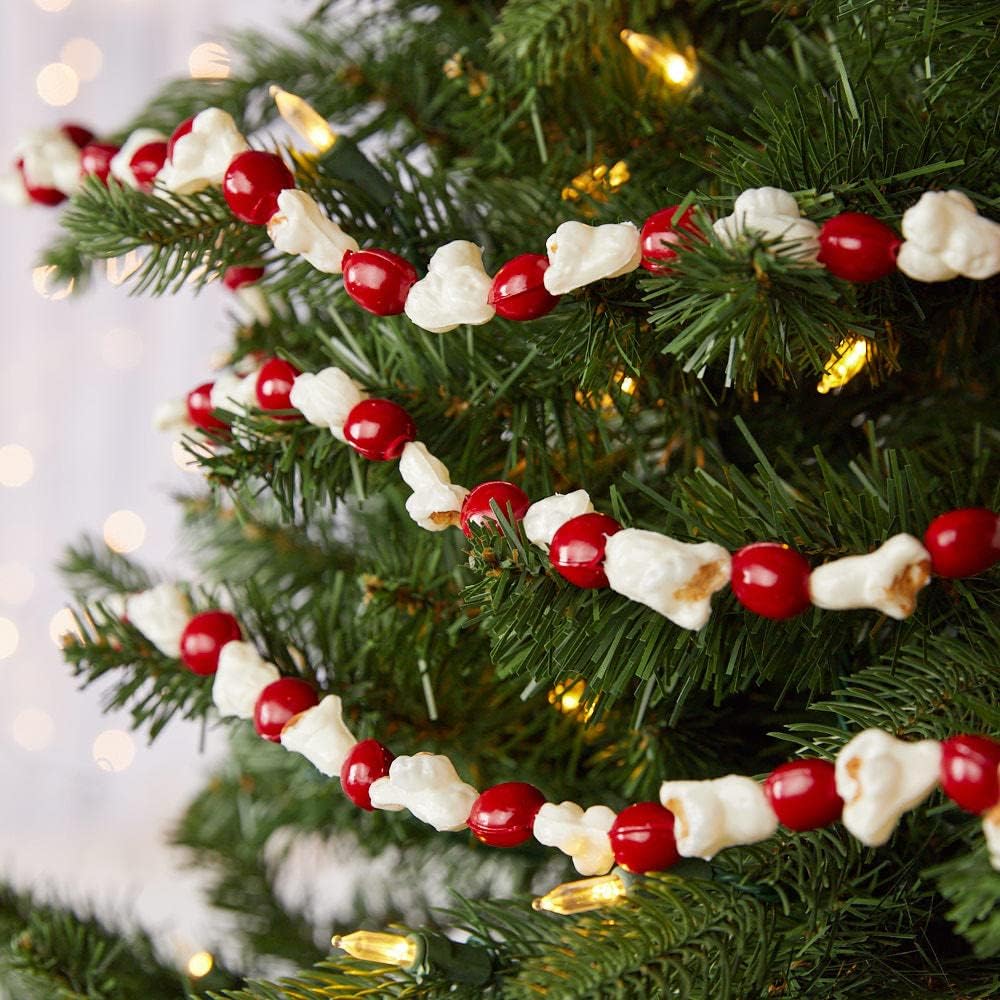 Amazon.com: 18 feet Artificial Popcorn and Cranberry Garland Strand Old ...