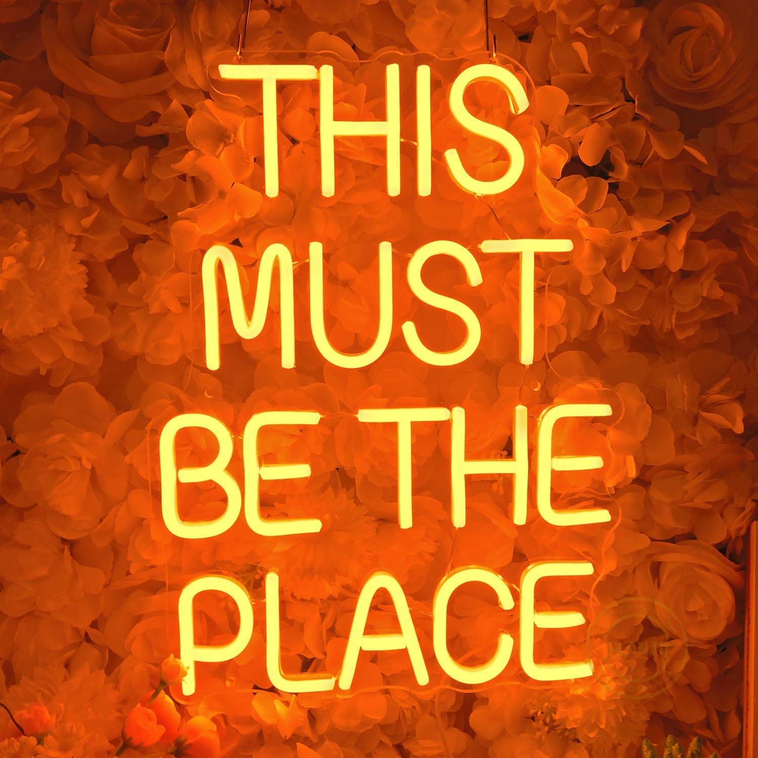 Planzo This Must Be The Place LED Neon Sign Light for Home Bedroom Cafe ...
