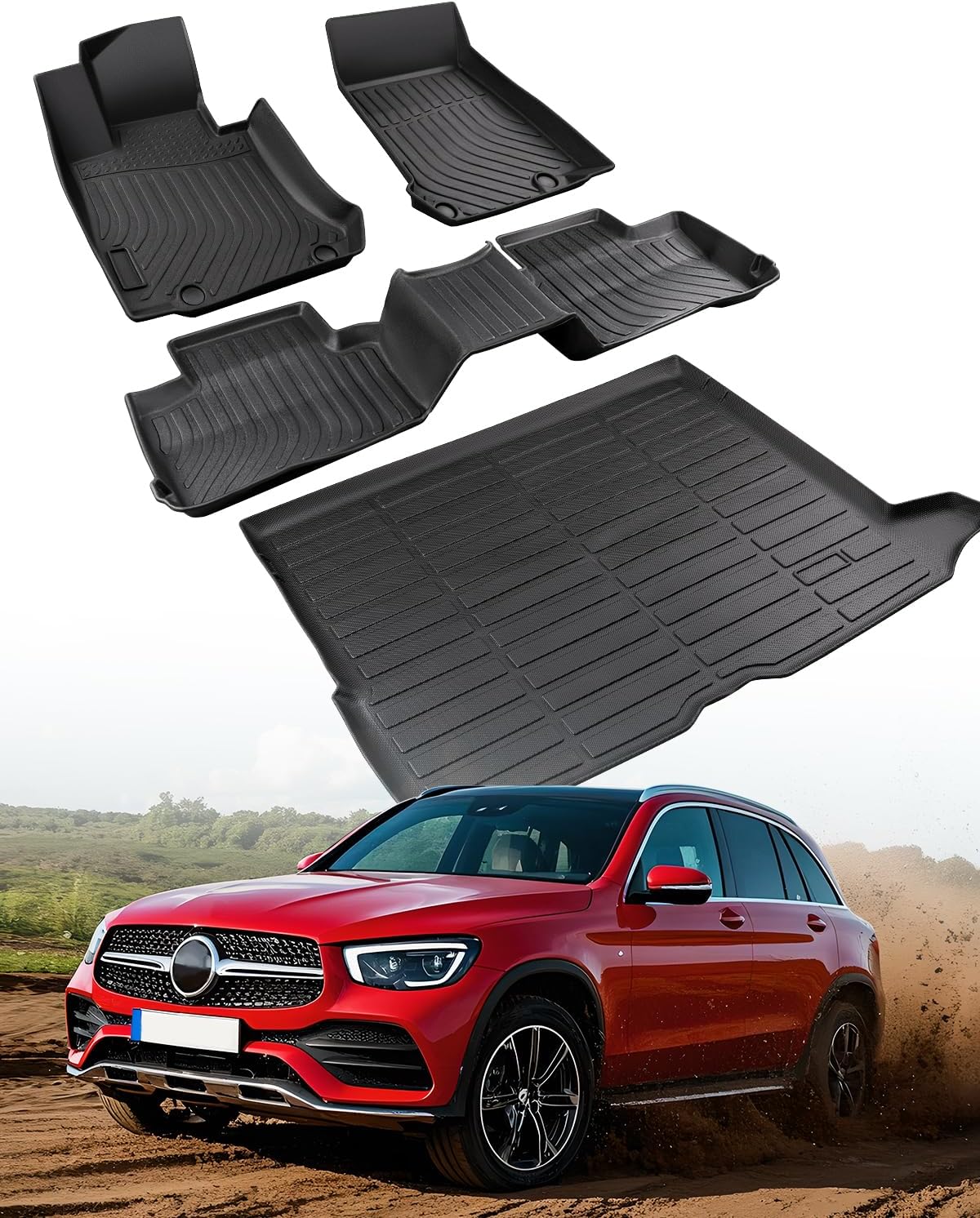 Amazon.com: for Mercedes Benz GLC300 Floor Mats 2022 2021 2020 2019 ...