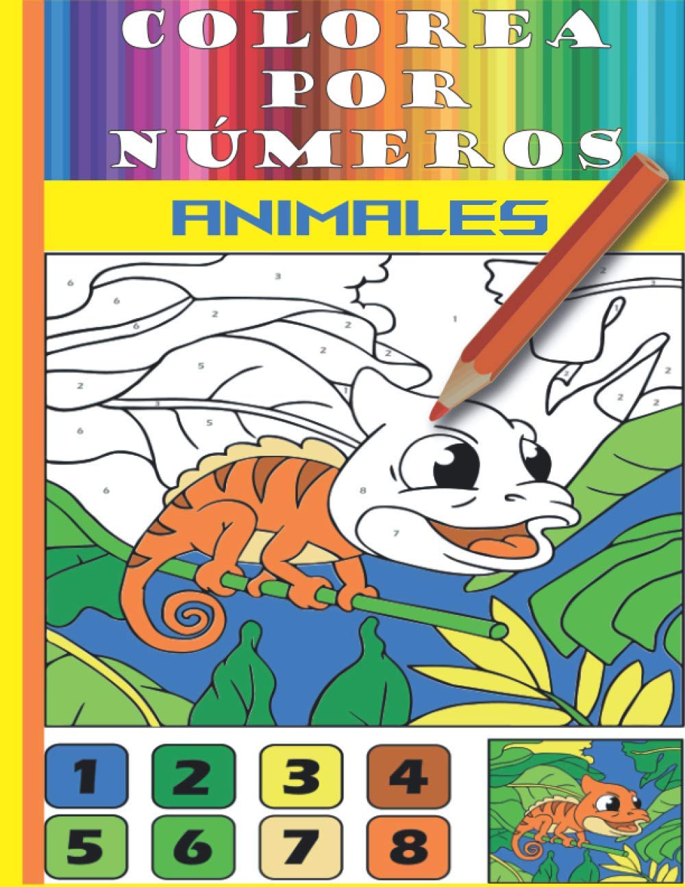 Buy Colorea Por Números animales: Libro de Colorear Para Niños A Partir ...