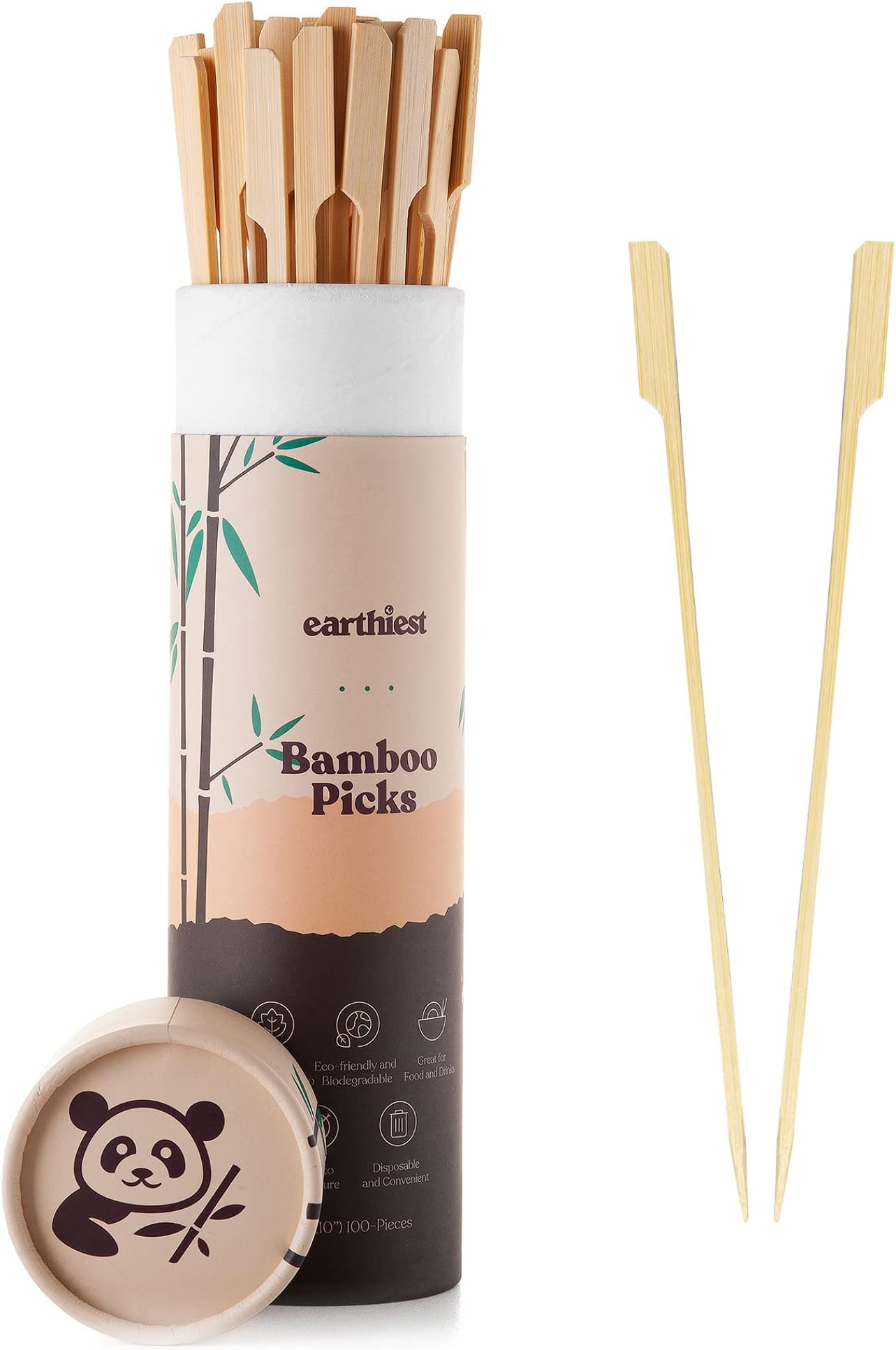 Amazon.com | Bamboo Skewers Toothpicks for Appetizer Picks – (500 Pack ...