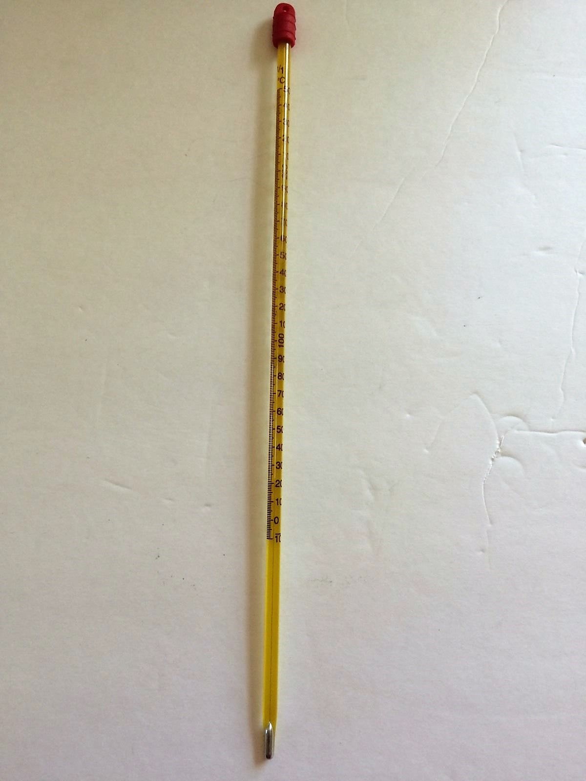 Glass Lab Thermometer 10 250 Celsius 6mm Od 300mm With Case ...