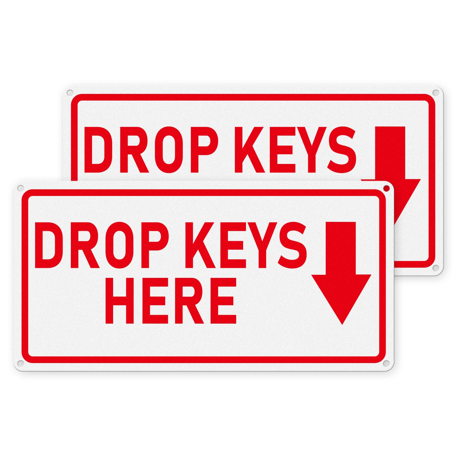 Snapklik.com : Drop Keys Here Sign 12 6 Inches Aluminum Self Adhesive ...
